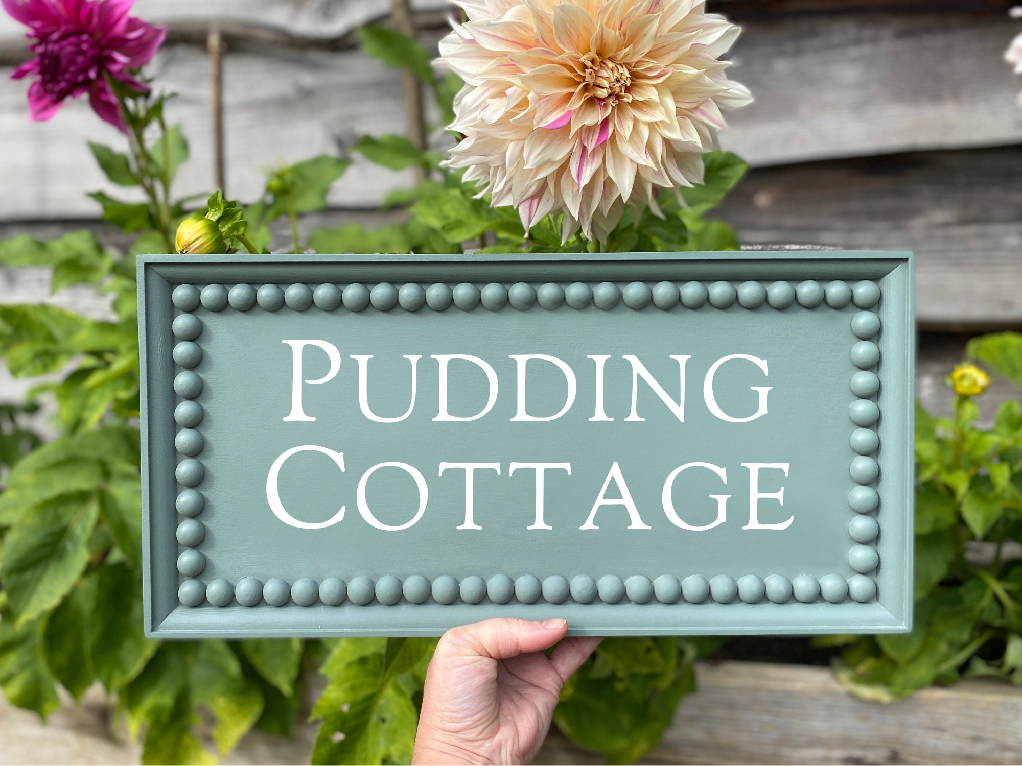 Personalised Painted Framed House Name Sign Traditional Signage Cottage ...