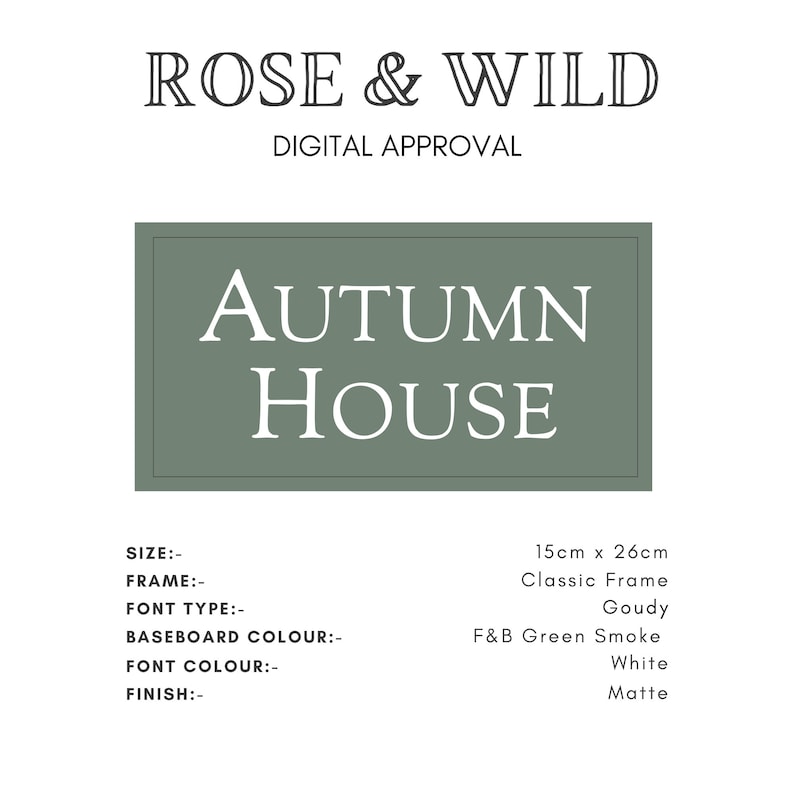 Personalised Painted Framed Cottage Sign | Colonial Sign | Farrow and ...
