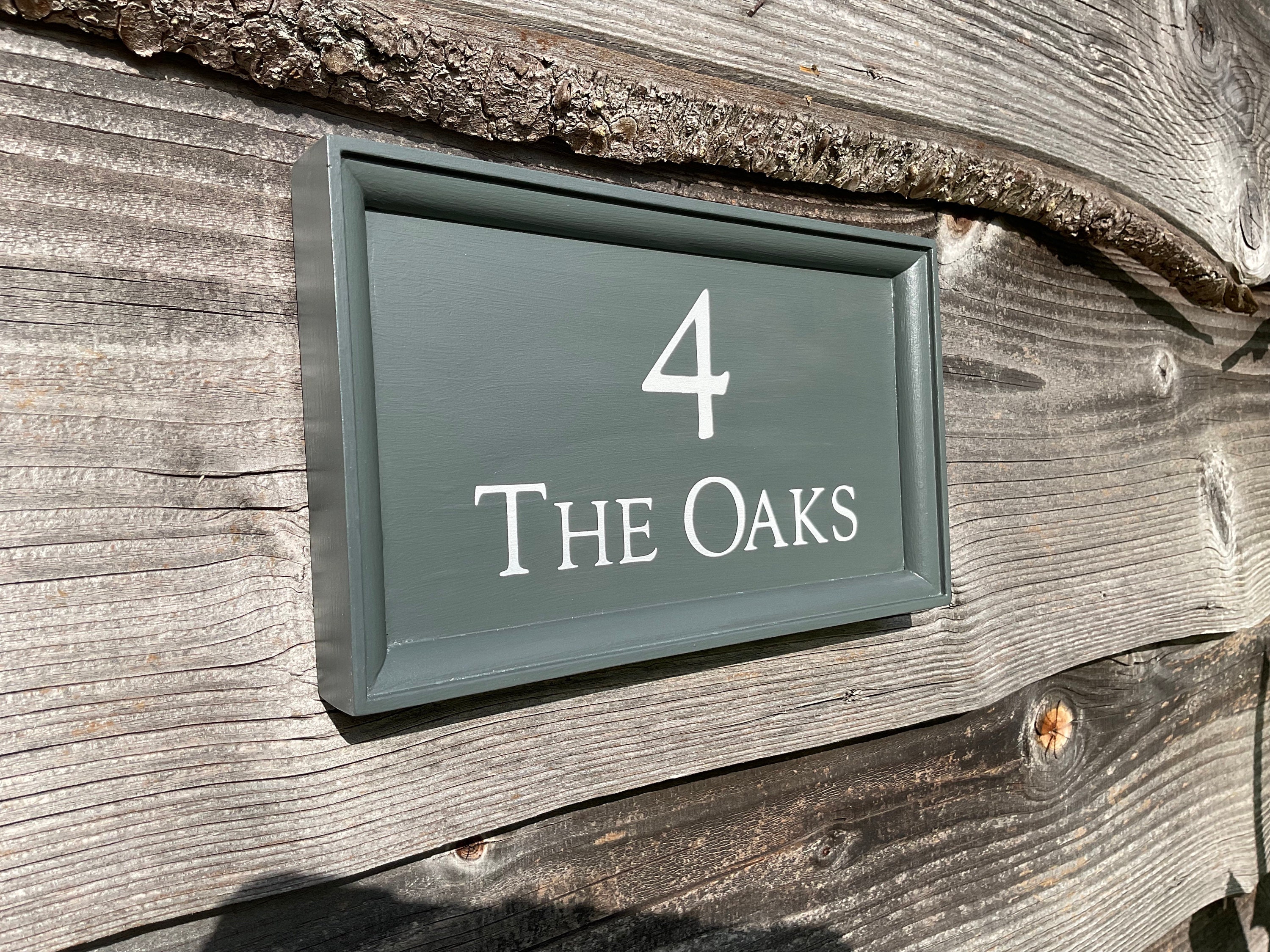 Personalised Painted Framed Cottage Sign Colonial Sign Farrow and Ball ...