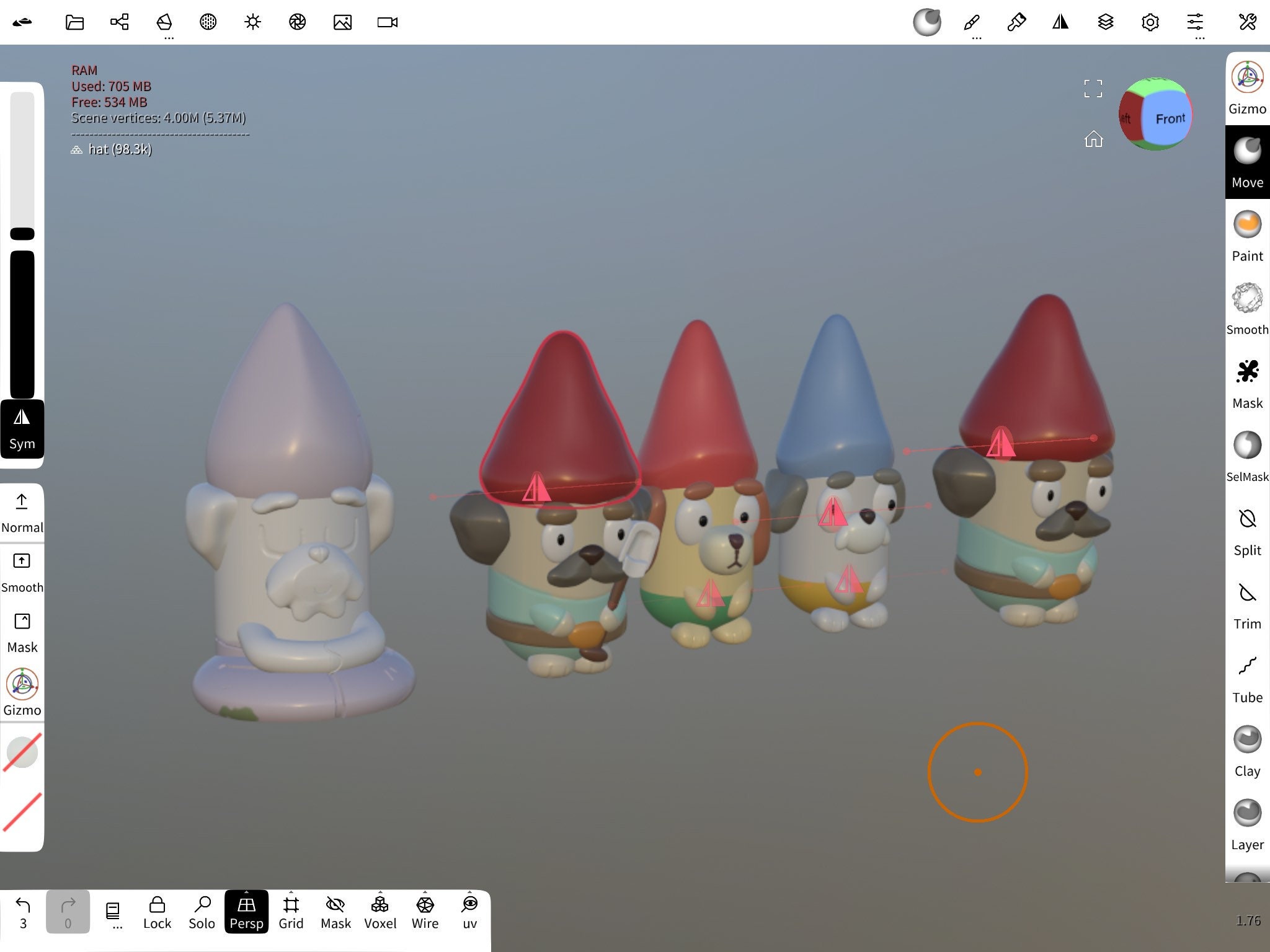Bluey Garden Gnome Figurine Set - Etsy Australia