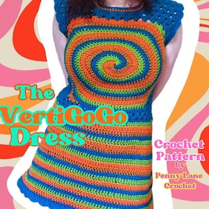 CROCHET PATTERN: 60's Mod Retro Gogo Dress/ 60s Minidress - Etsy