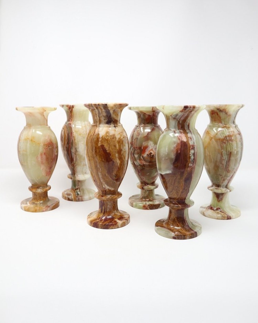 8 Inch Onyx Vase, Onyx Flower Pot, Gemstone Vases, Natural Stone Vase ...
