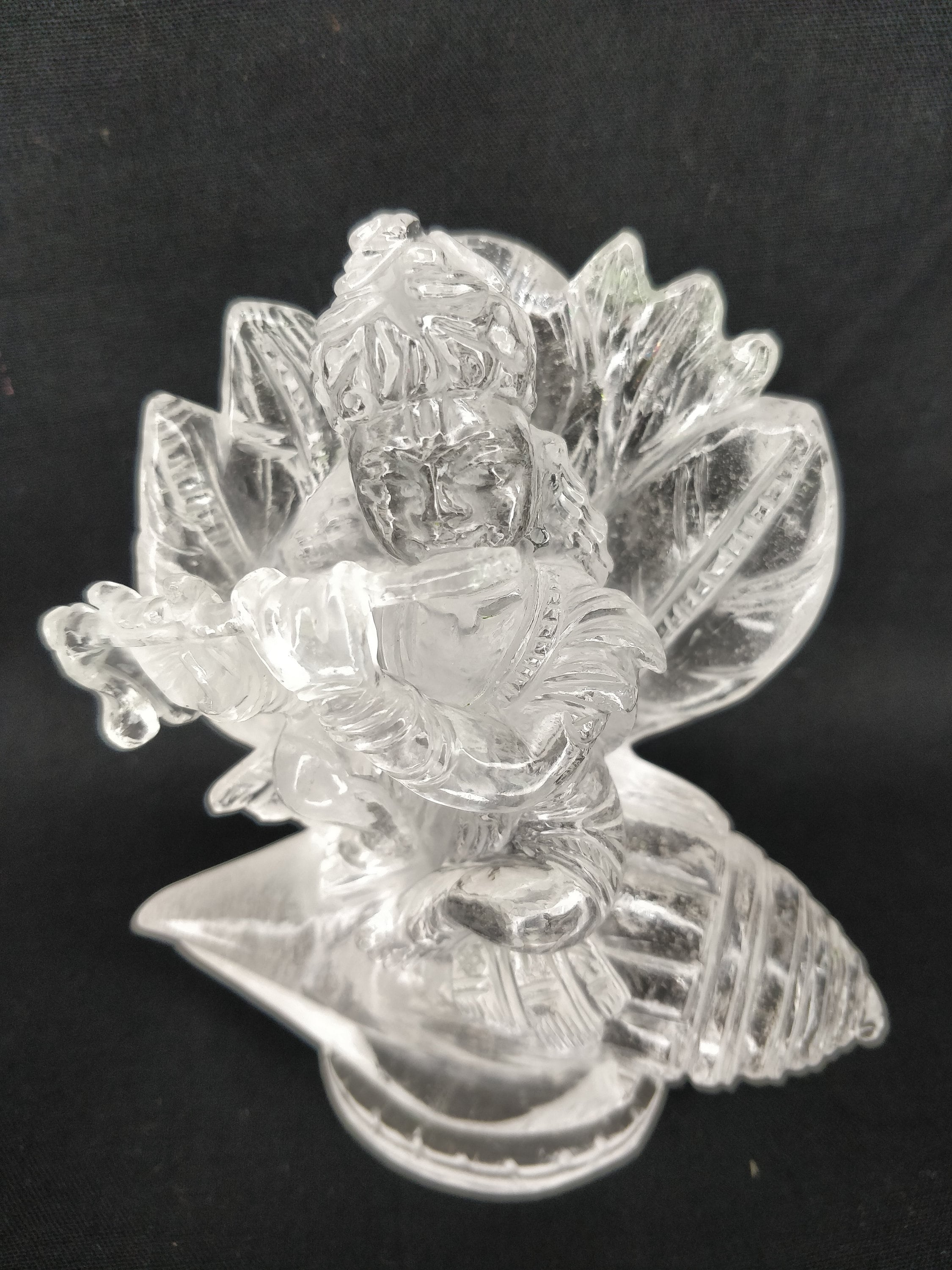 Crystal Lord Krishna, Sphatik Krishna Idol, Lord Gopal, Krishna With ...