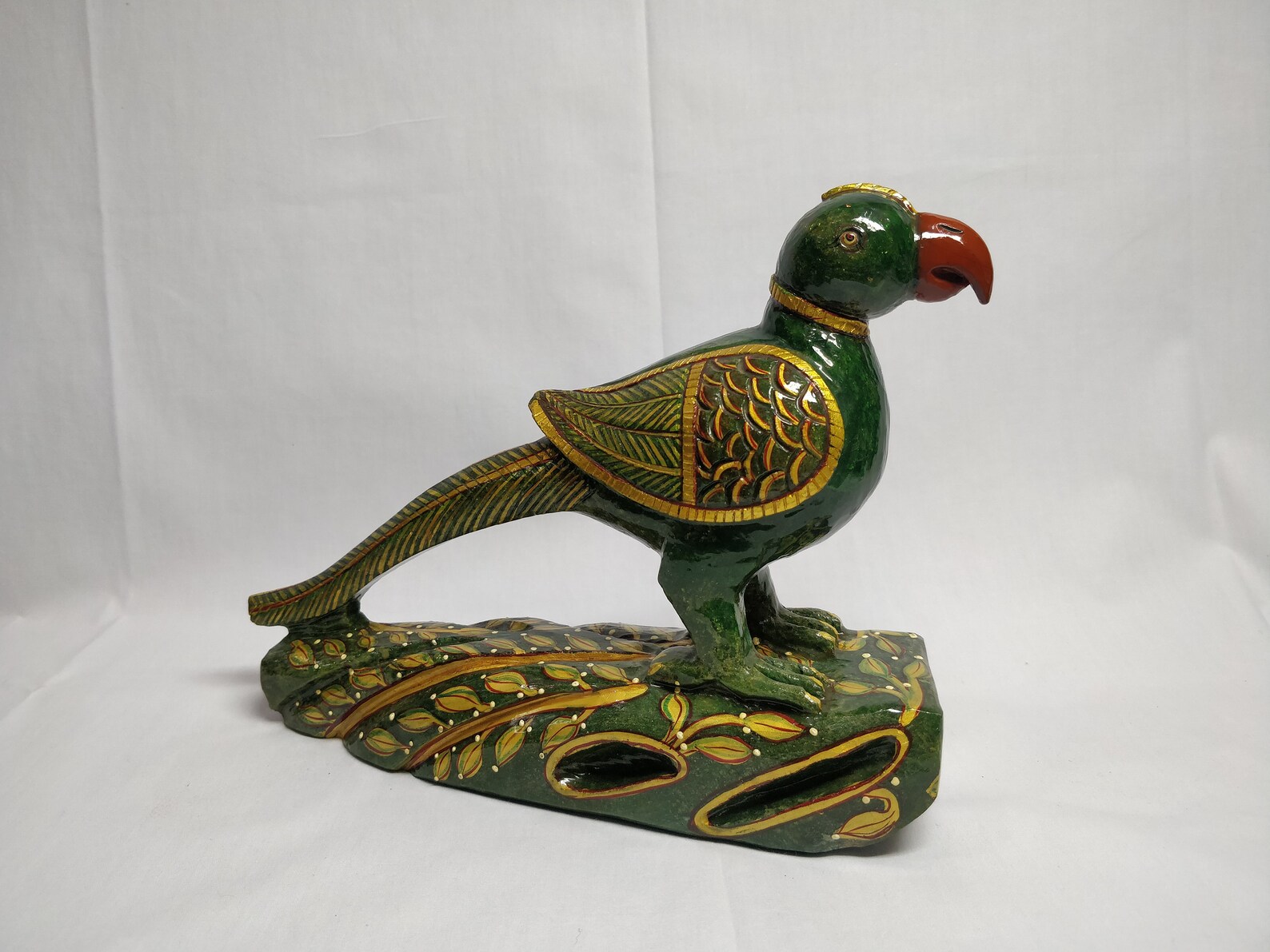 Jade Stone Parrot, Gemstone Birds, Aventurine Parrot, Carved Stone ...