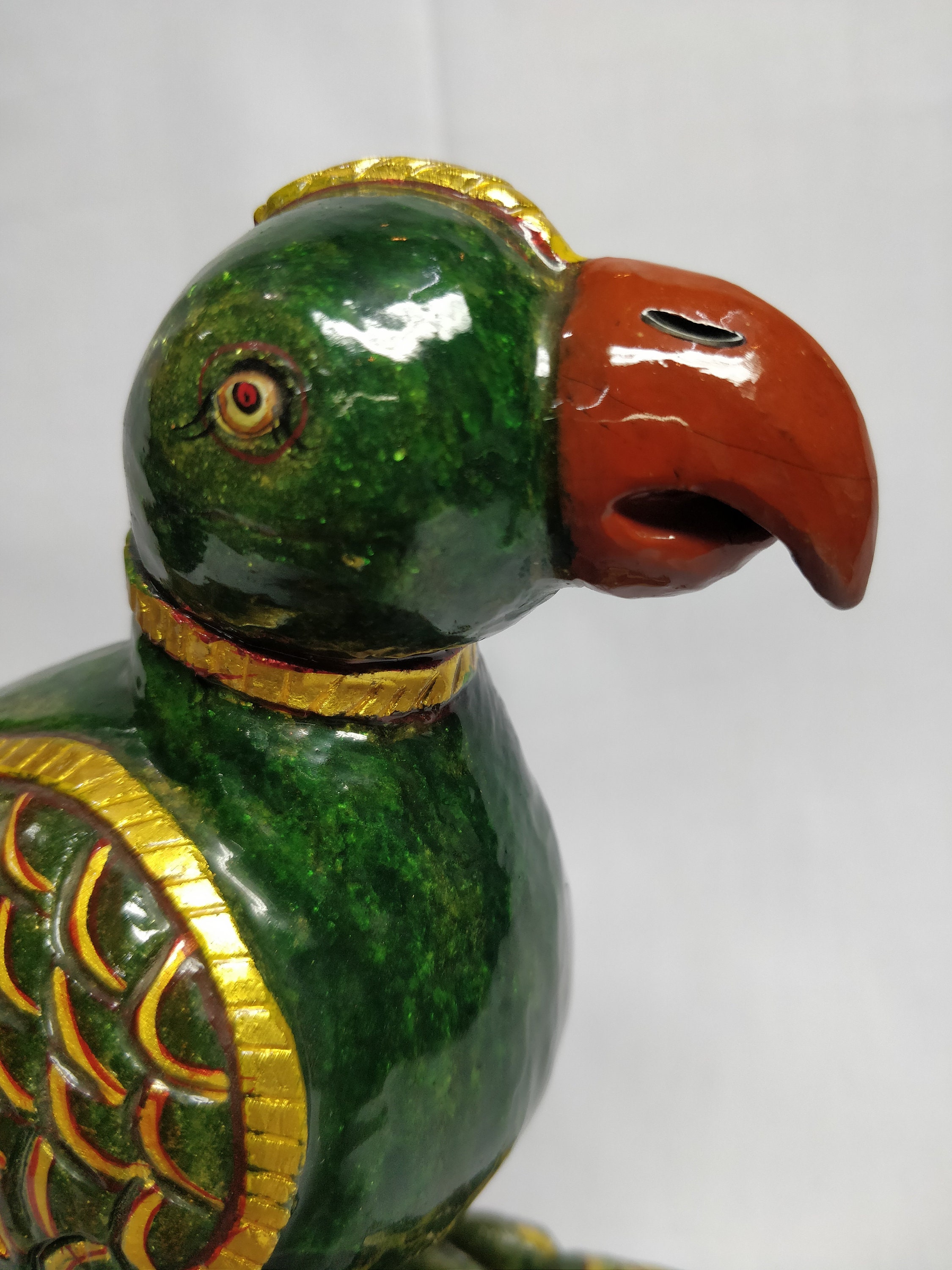 Jade Stone Parrot, Gemstone Birds, Aventurine Parrot, Carved Stone ...