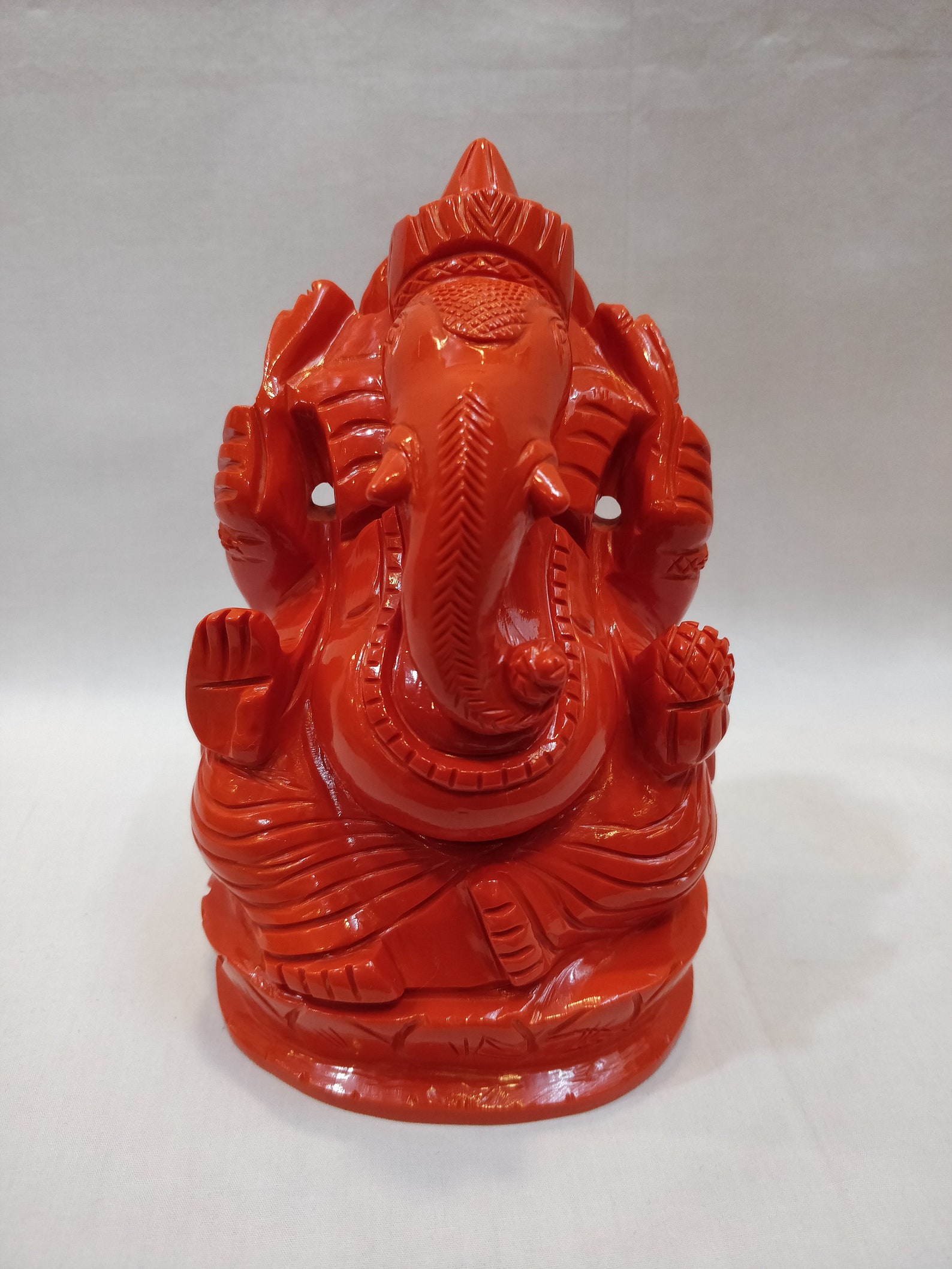 Red Coral Ganesh , Hydro Coral Ganesh , Stone Ganesh , Hindu God ...