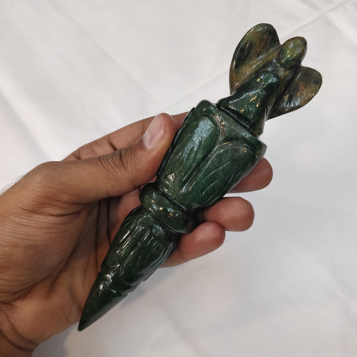 Green Jade Wand Healing Wand Divination Wand Spiritual - Etsy