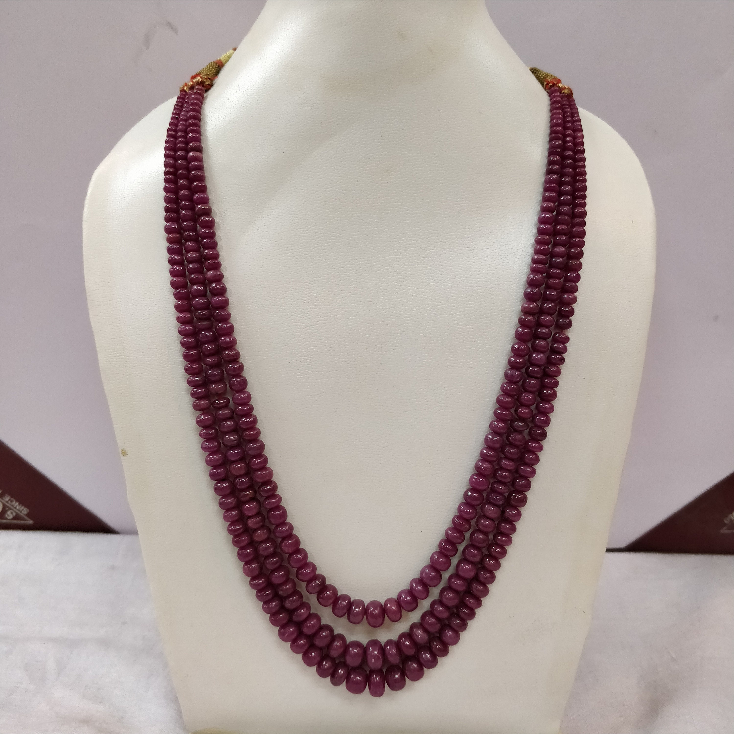 Ruby Necklace, Ruby Jewelry, Ruby Bead Necklace, Gemstone Necklace ...