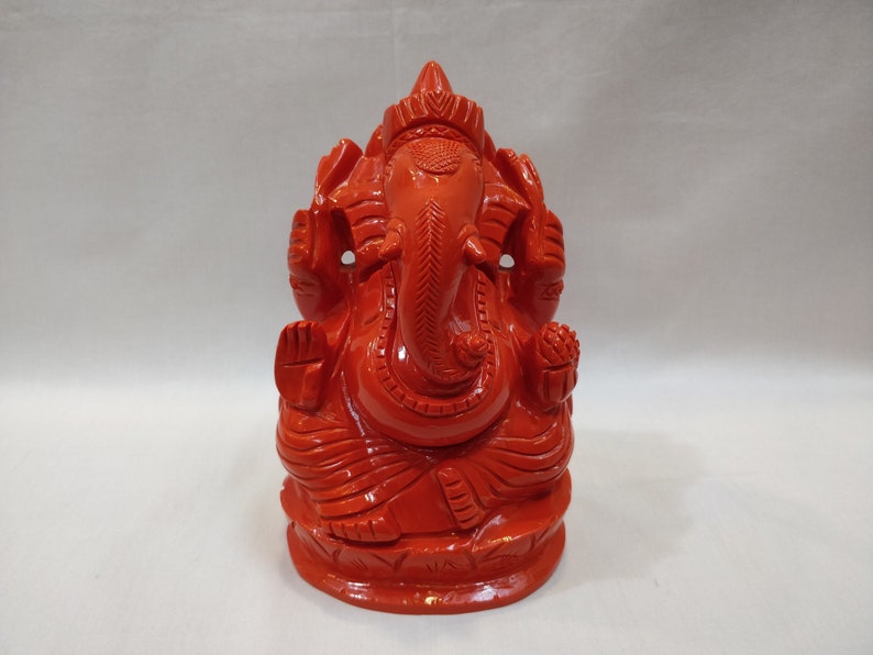 Red Coral Ganesh , Hydro Coral Ganesh , Stone Ganesh , Hindu God ...