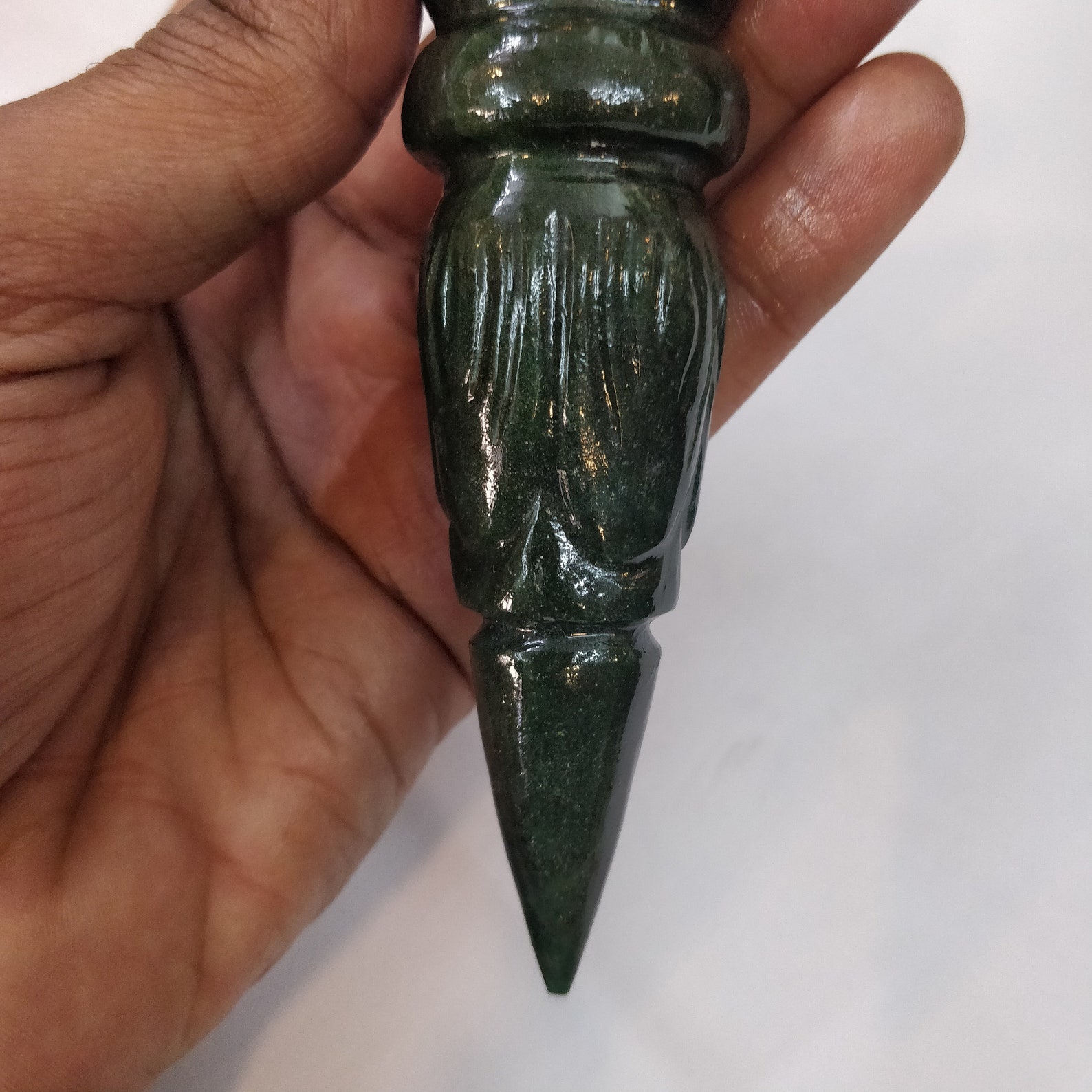 Green Jade Wand Healing Wand Divination Wand Spiritual - Etsy