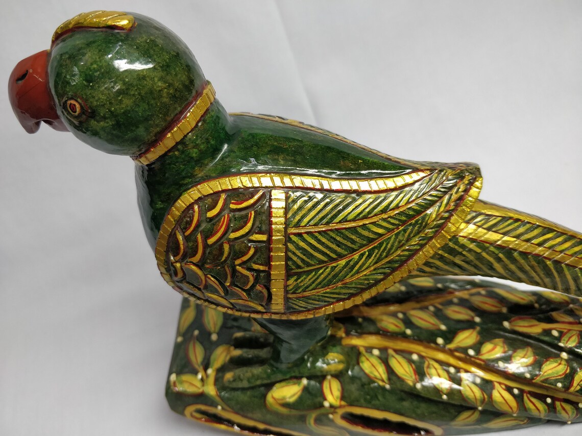 Jade stone parrot Gemstone Birds Aventurine Parrot carved | Etsy