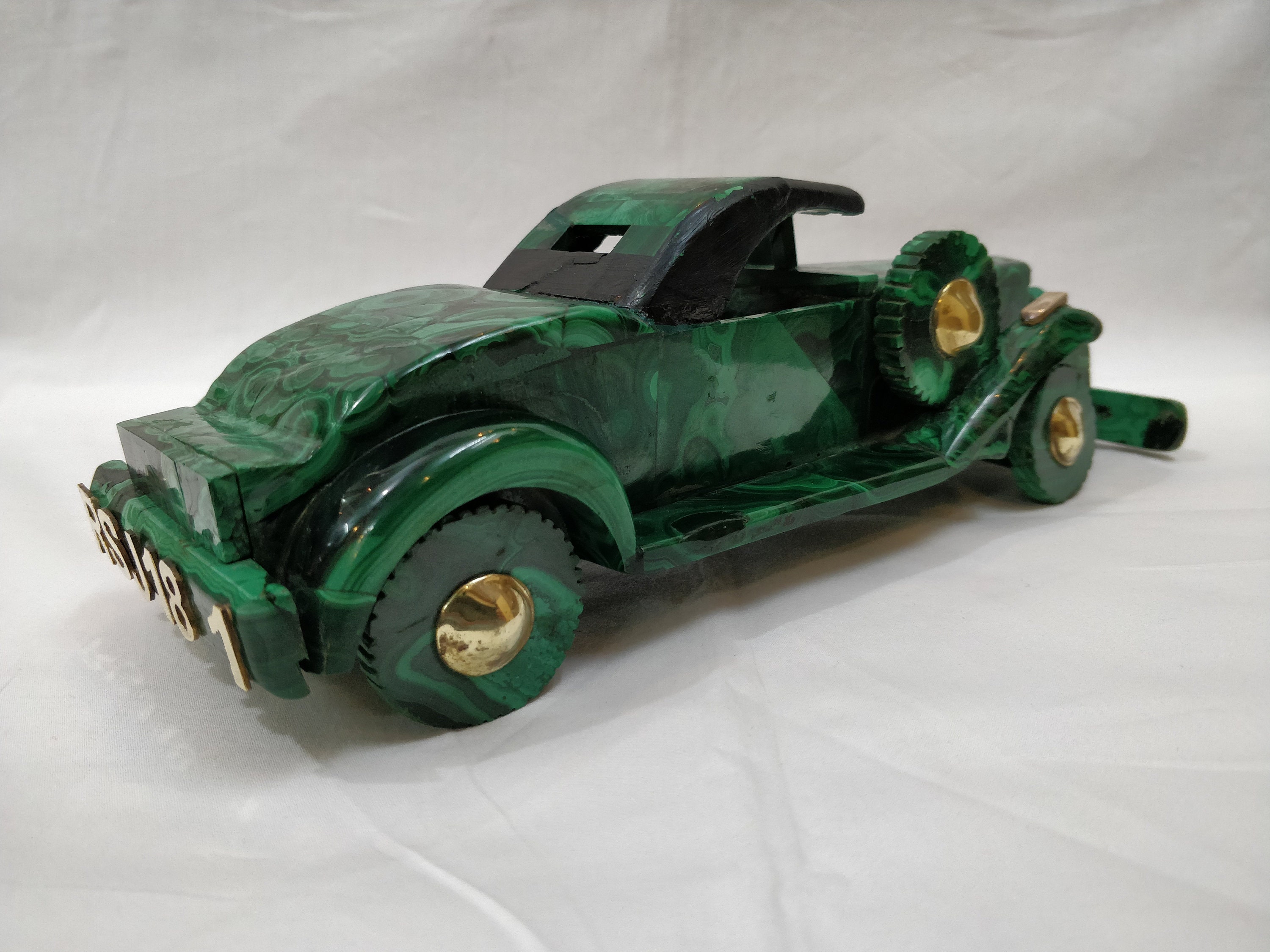 Malachite Rolls Royce, Vintage Rolls Royce, Gemstone Car Model, Vintage ...