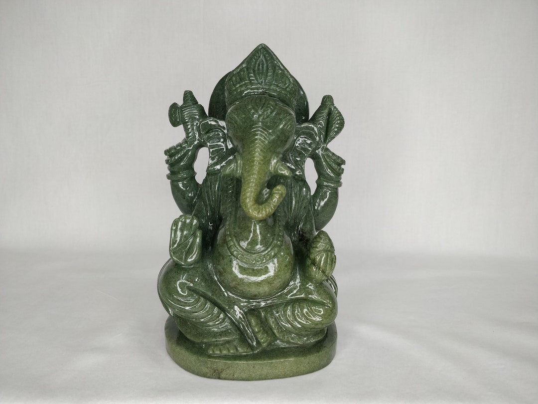 Jade Ganesha, Jade Ganpati, Gemstone Ganesha, Gem Sculptures ...