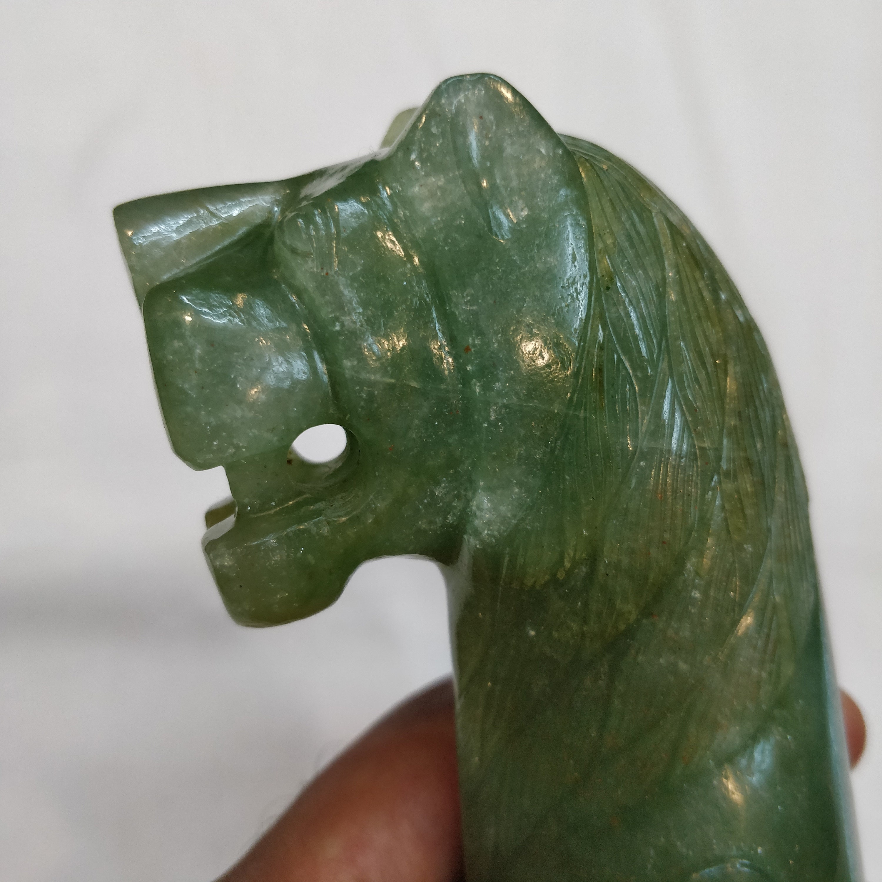 Jade Sword Handle, Jade Knife Handle, Jade Dagger, Lion Shape Dagger ...