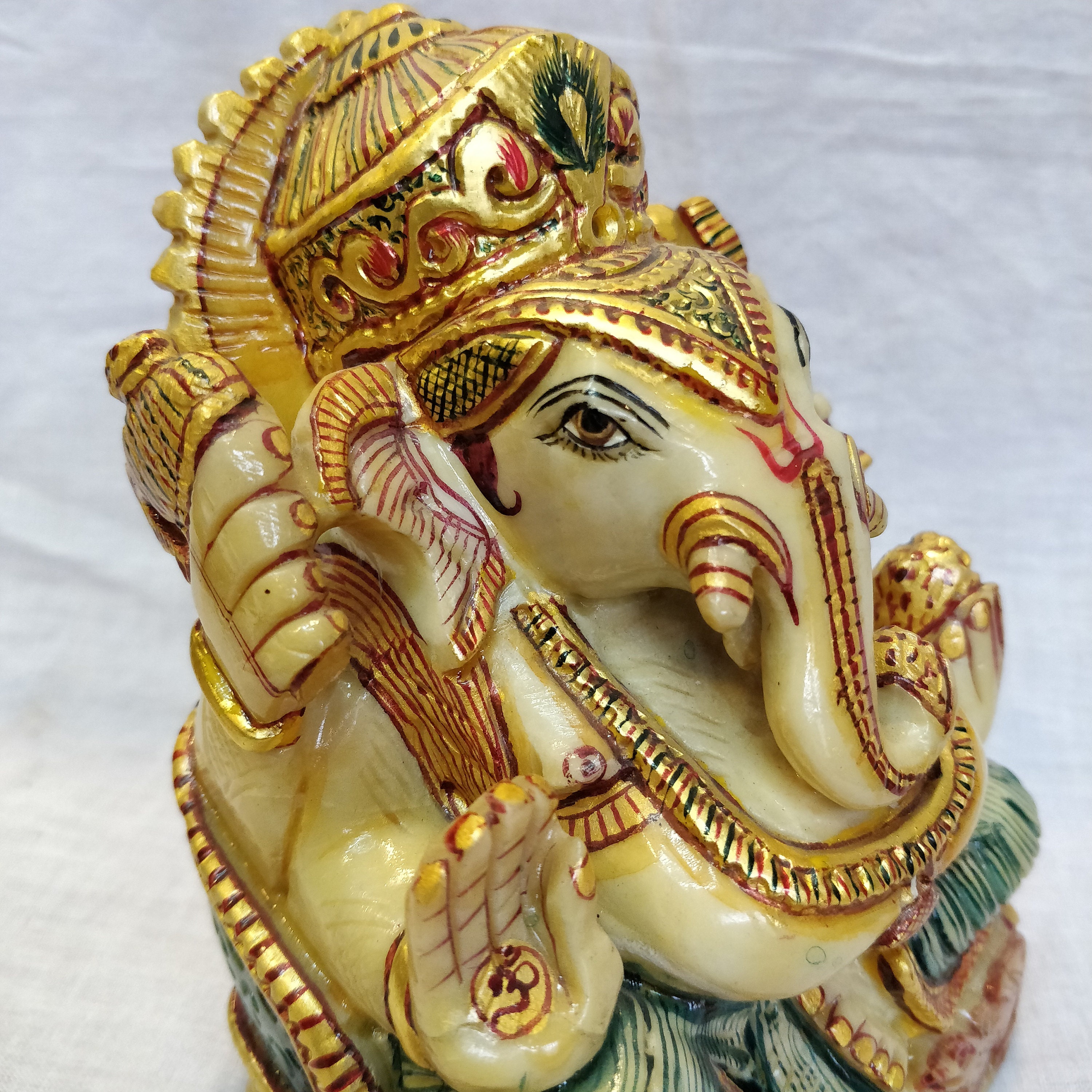 Serpentine Stone Ganesha Gemstone God Idols Hindu God - Etsy