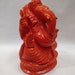 Red Coral Ganesh Hydro Coral Ganesh Stone Ganesh Hindu - Etsy