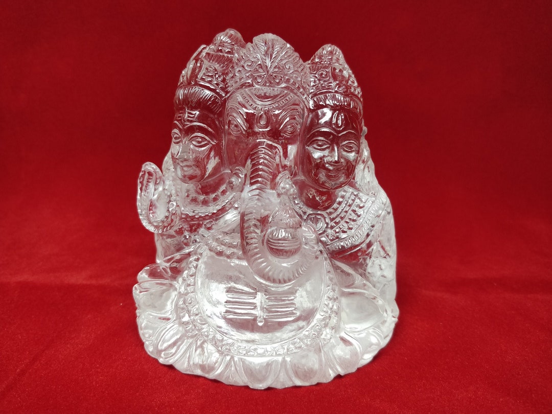 Crystal Shiva Parvati Ganesha, Lord Shiv Parivar, Gemstone Shiva Family ...