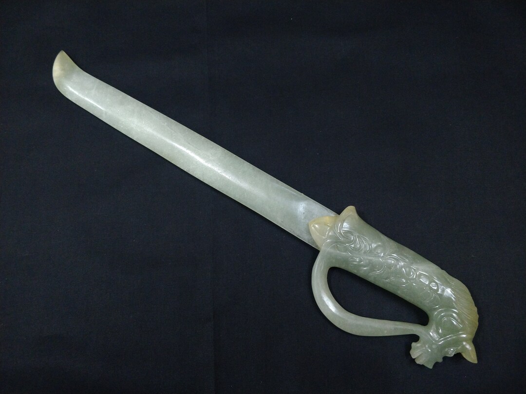 Jade Dagger, Jade Knife, Jade Sword, Green Aventurine Knife, Mughal ...