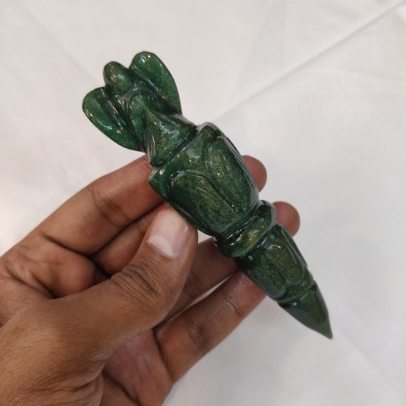 Green Jade Wand Healing Wand Divination Wand Spiritual | Etsy