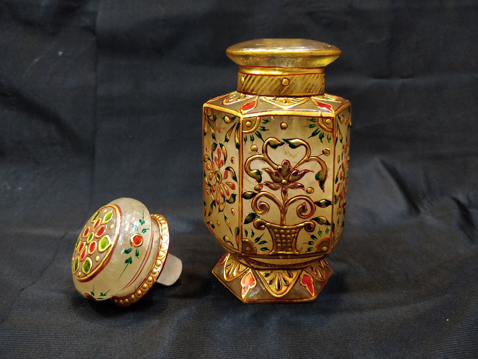 Crystal Quartz Perfume Bottle, Handcarved Gemstone Bottles, Vintage ...