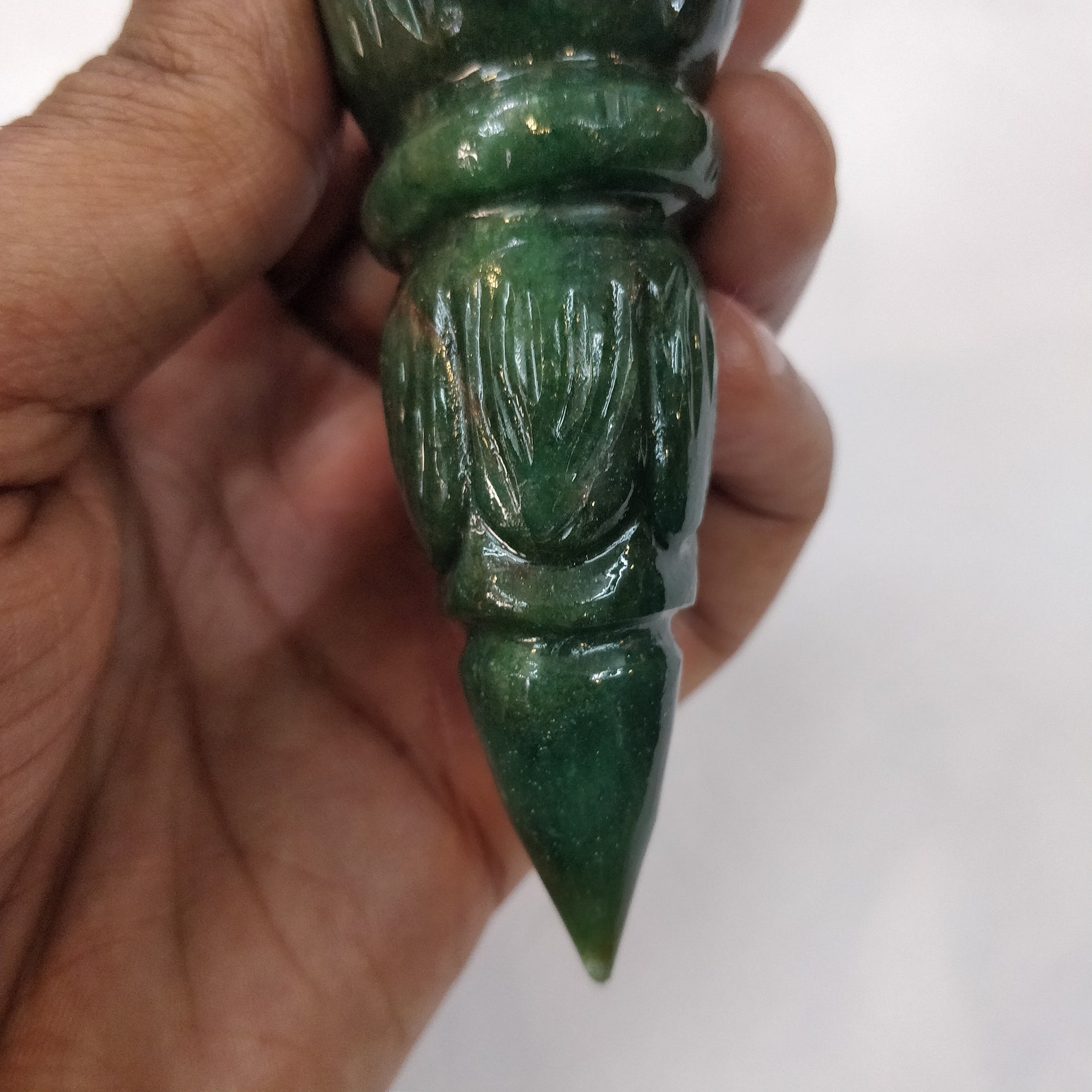 Green Jade Wand Healing Wand Divination Wand Spiritual - Etsy