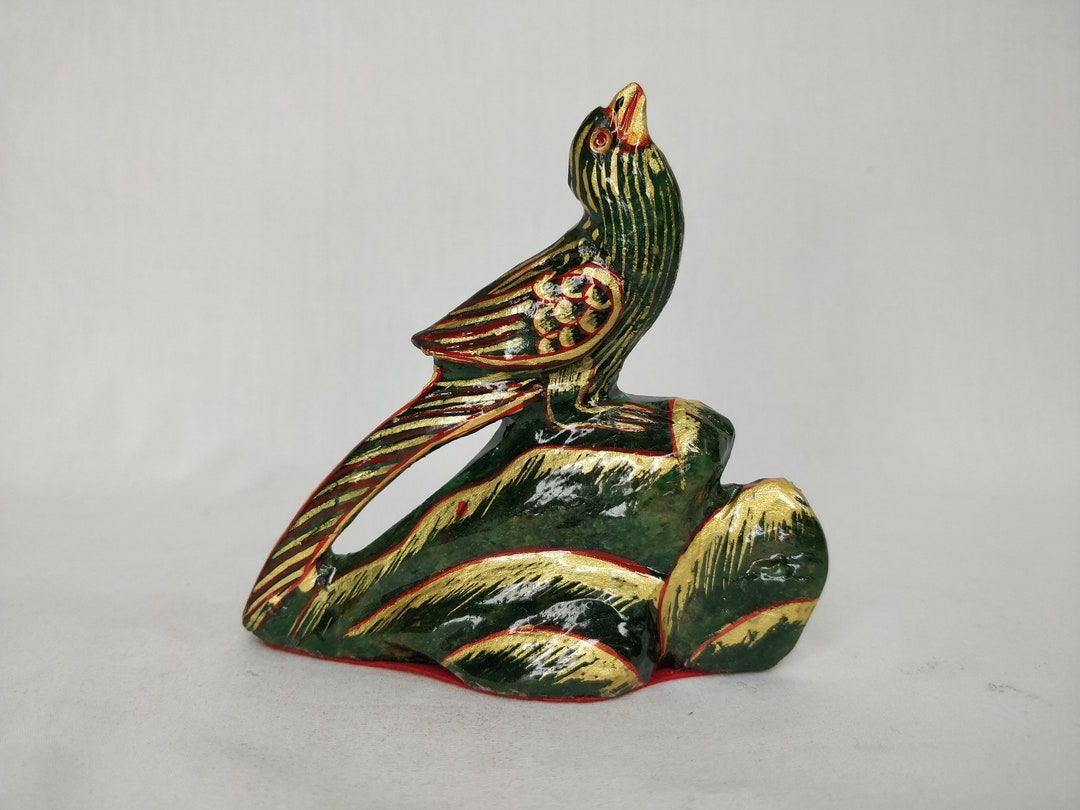 Jade Stone Birds, Gemstone Birds, Garden Decorative, Handmade Carved ...