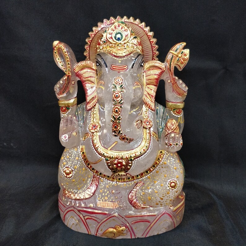 Crystal Quartz Ganesh Crystal Ganesh Natural Crystal - Etsy