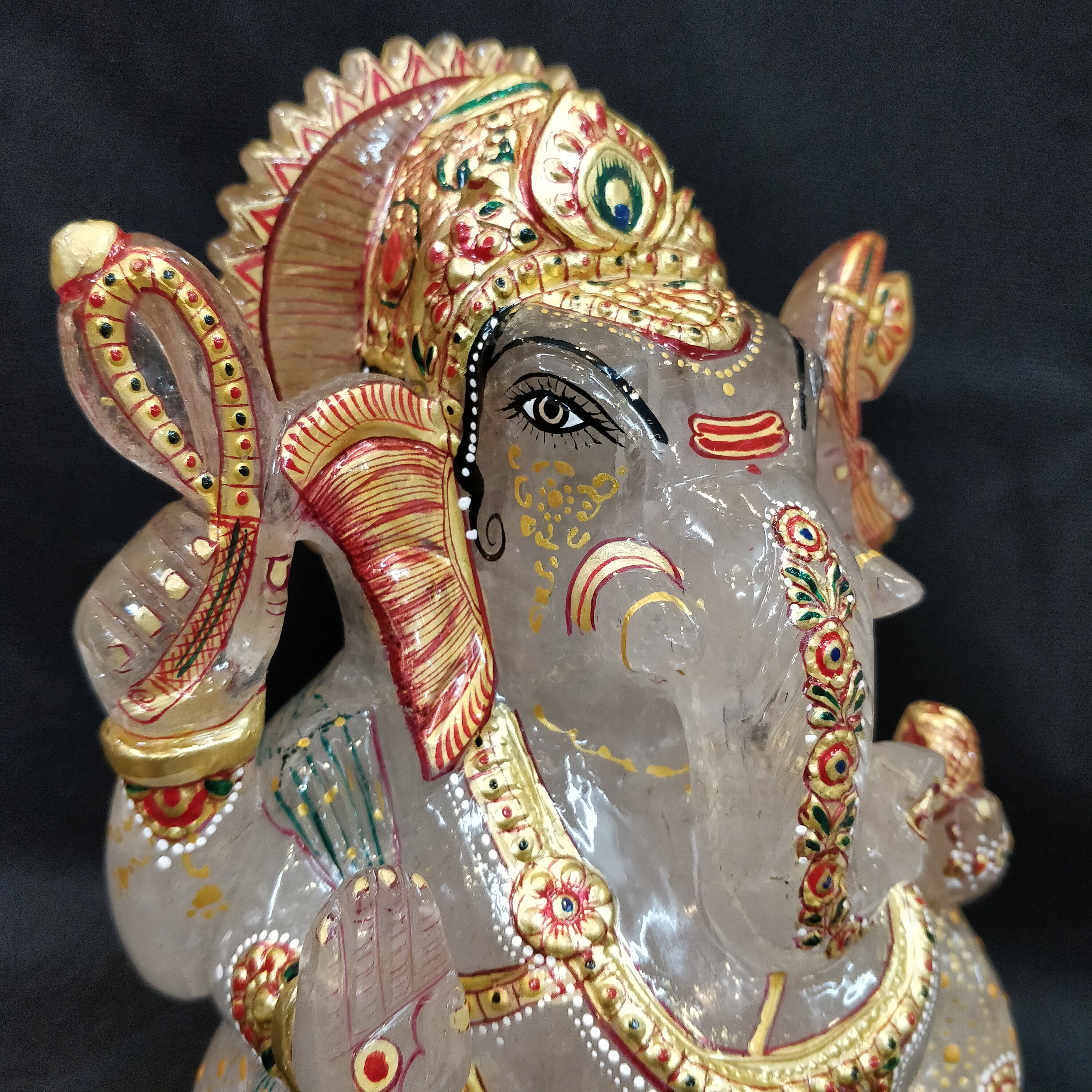 Crystal Quartz Ganesh Crystal Ganesh Natural Crystal - Etsy