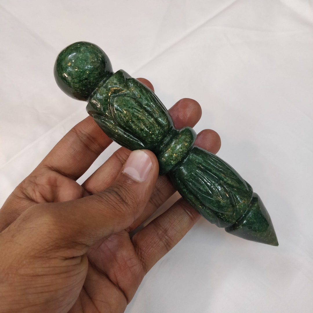 Green Jade Wand Healing Wand Divination Wand Spiritual - Etsy Australia