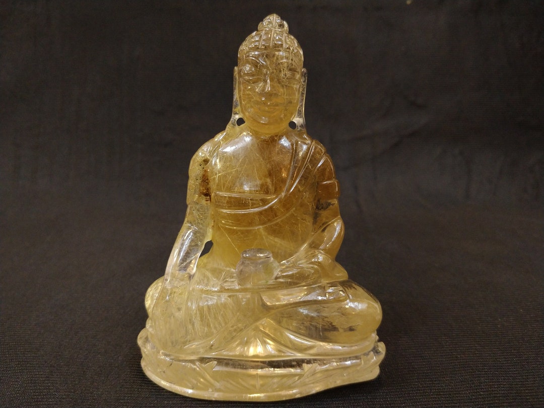 Golden Rutile Buddha, Rutilated Quartz Buddha, Gautam Buddha ...
