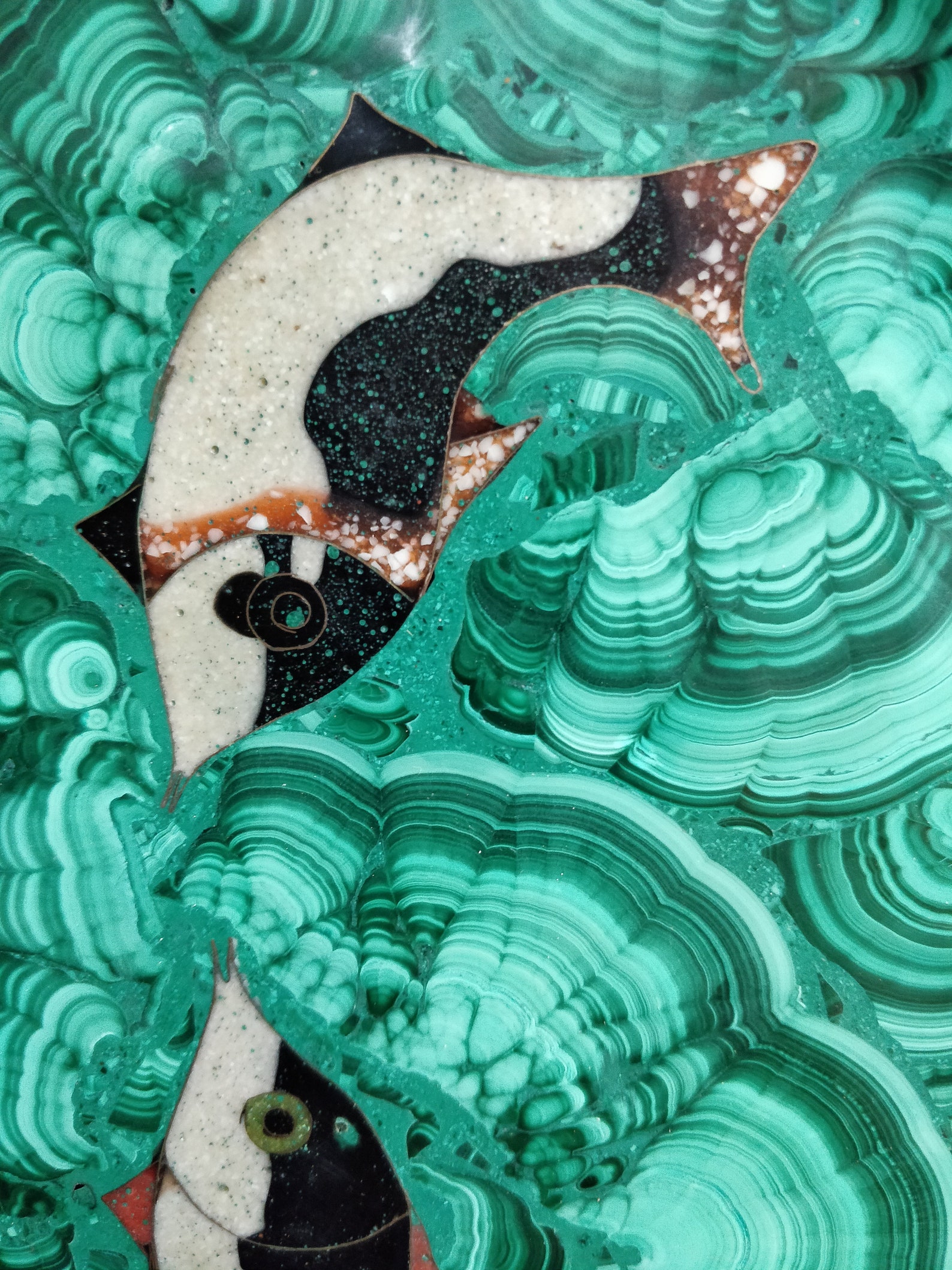 Malachite Wall Plate Pietra Dura Malachite Crystal - Etsy Canada
