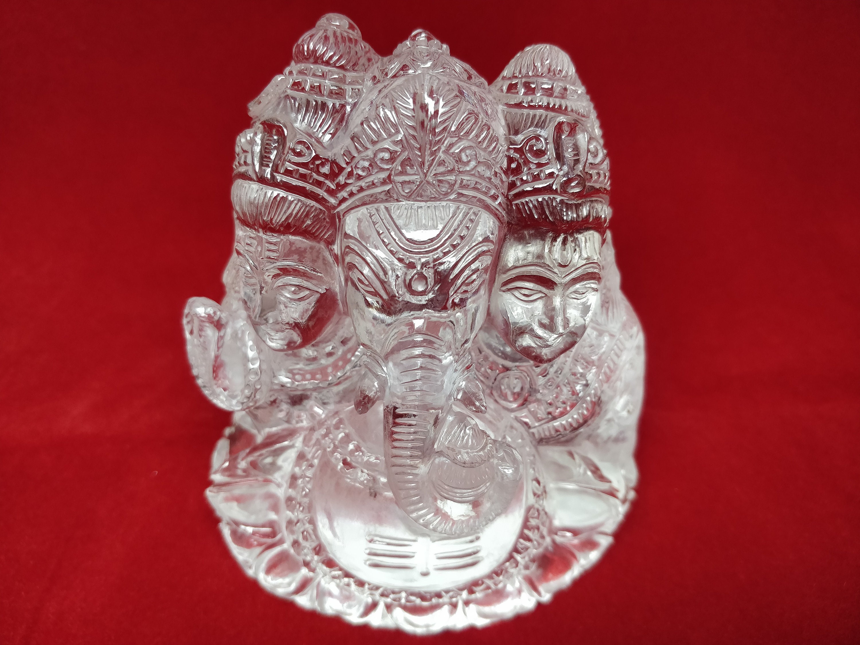 Crystal Shiva Parvati Ganesha Shiv Parivar Gemstone Shiva | Etsy