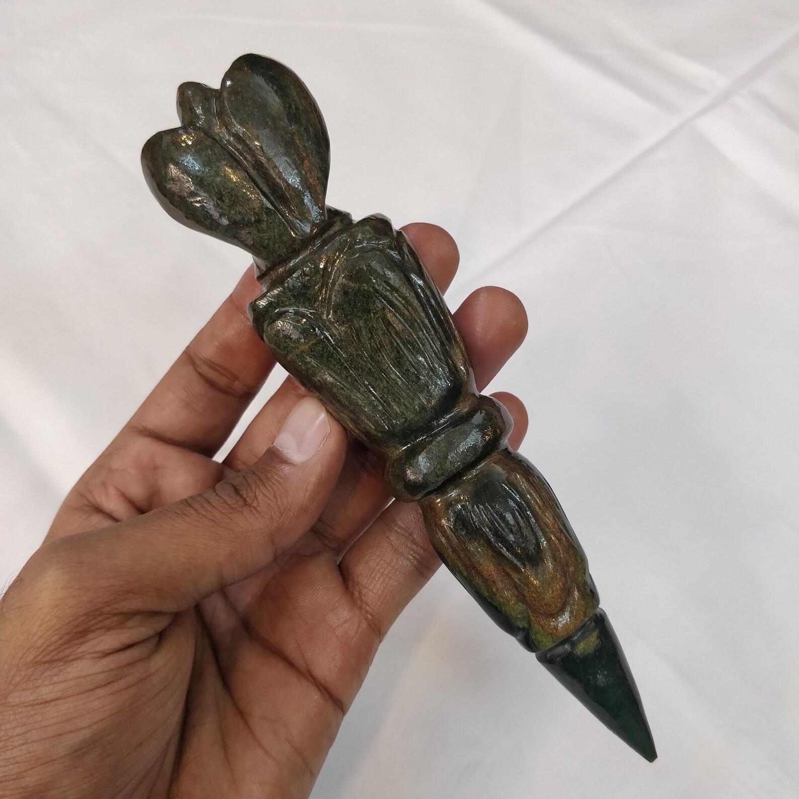 Green Jade Wand Healing Wand Divination Wand Spiritual - Etsy