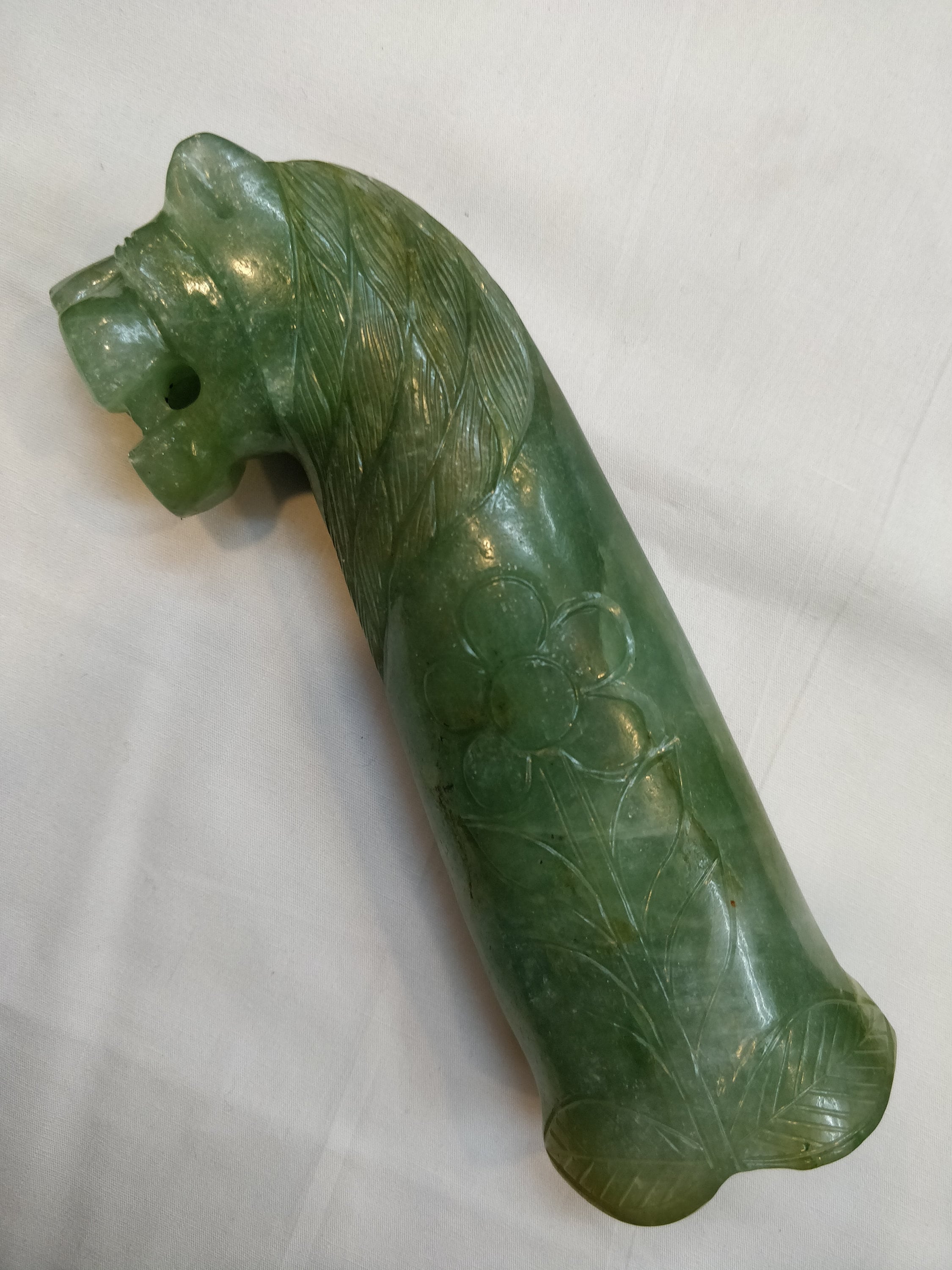 Jade Sword Handle, Jade Knife Handle, Jade Dagger, Lion Shape Dagger ...