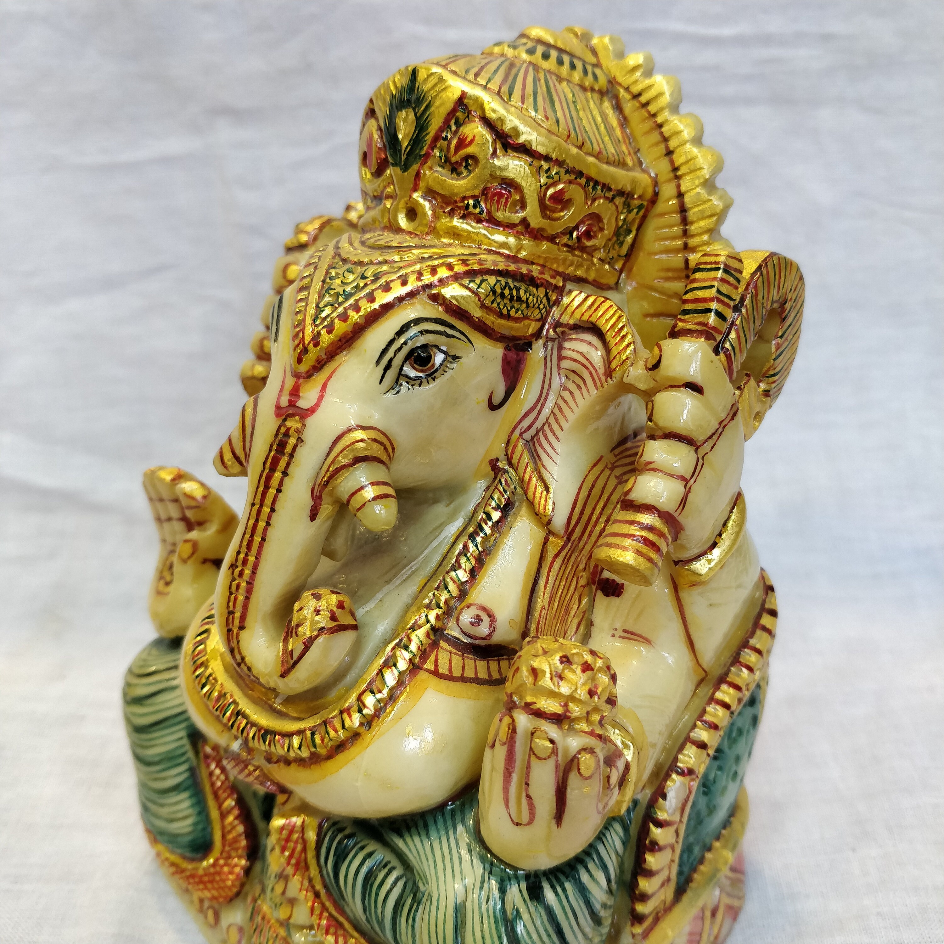 Serpentine Stone Ganesha Gemstone God Idols Hindu God - Etsy