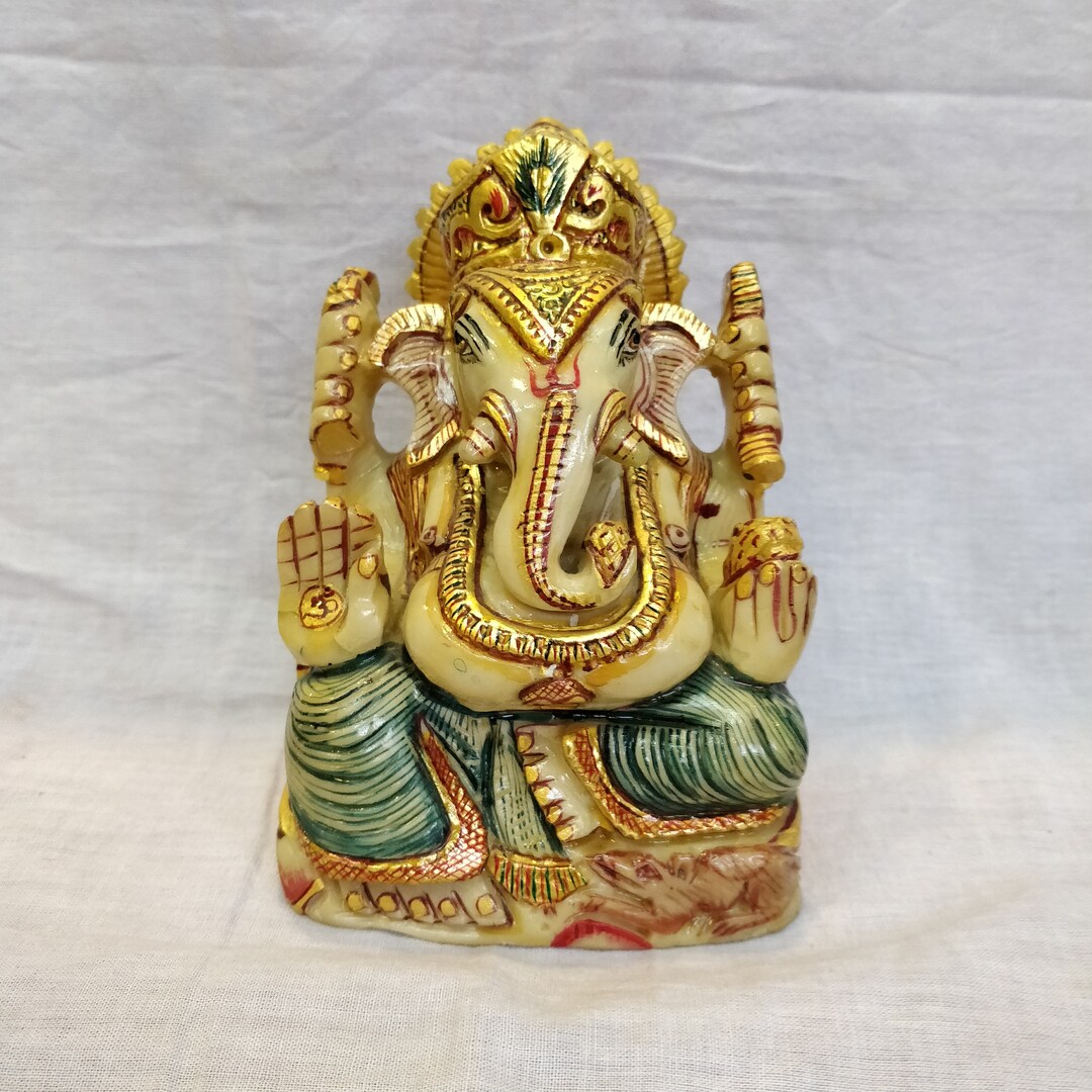 Serpentine Stone Ganesha, Gemstone God Idols - Hindu God Ganesha ...
