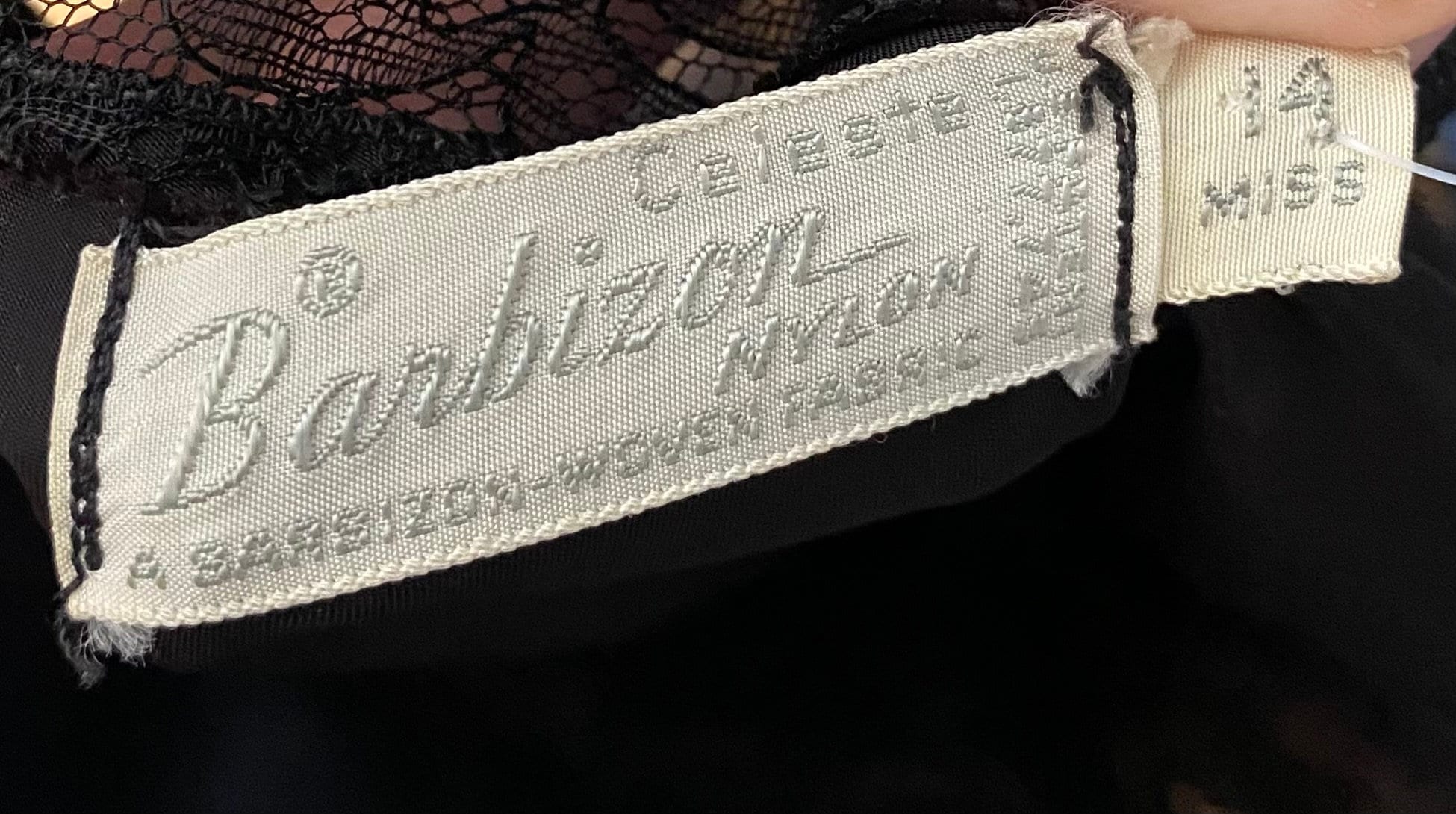 Vtg 40s 50s Barbizon Nightgown Lingerie Slip 14 XL Black Satin - Etsy