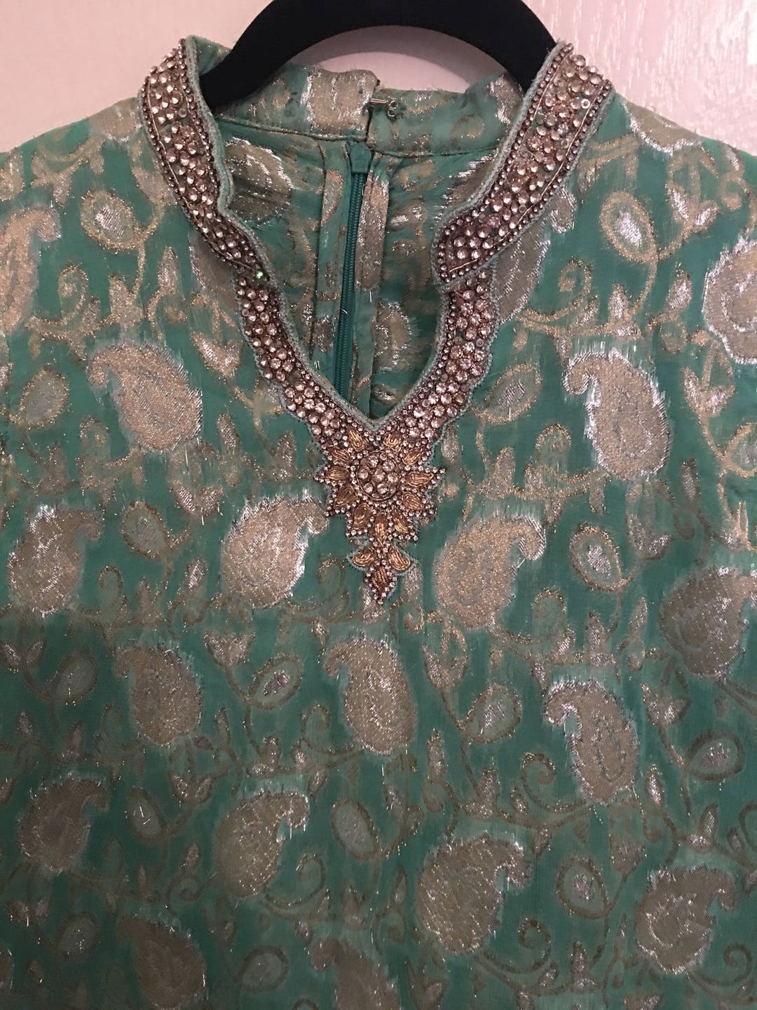 Vintage Brocade Tunic Mini Dress - Etsy