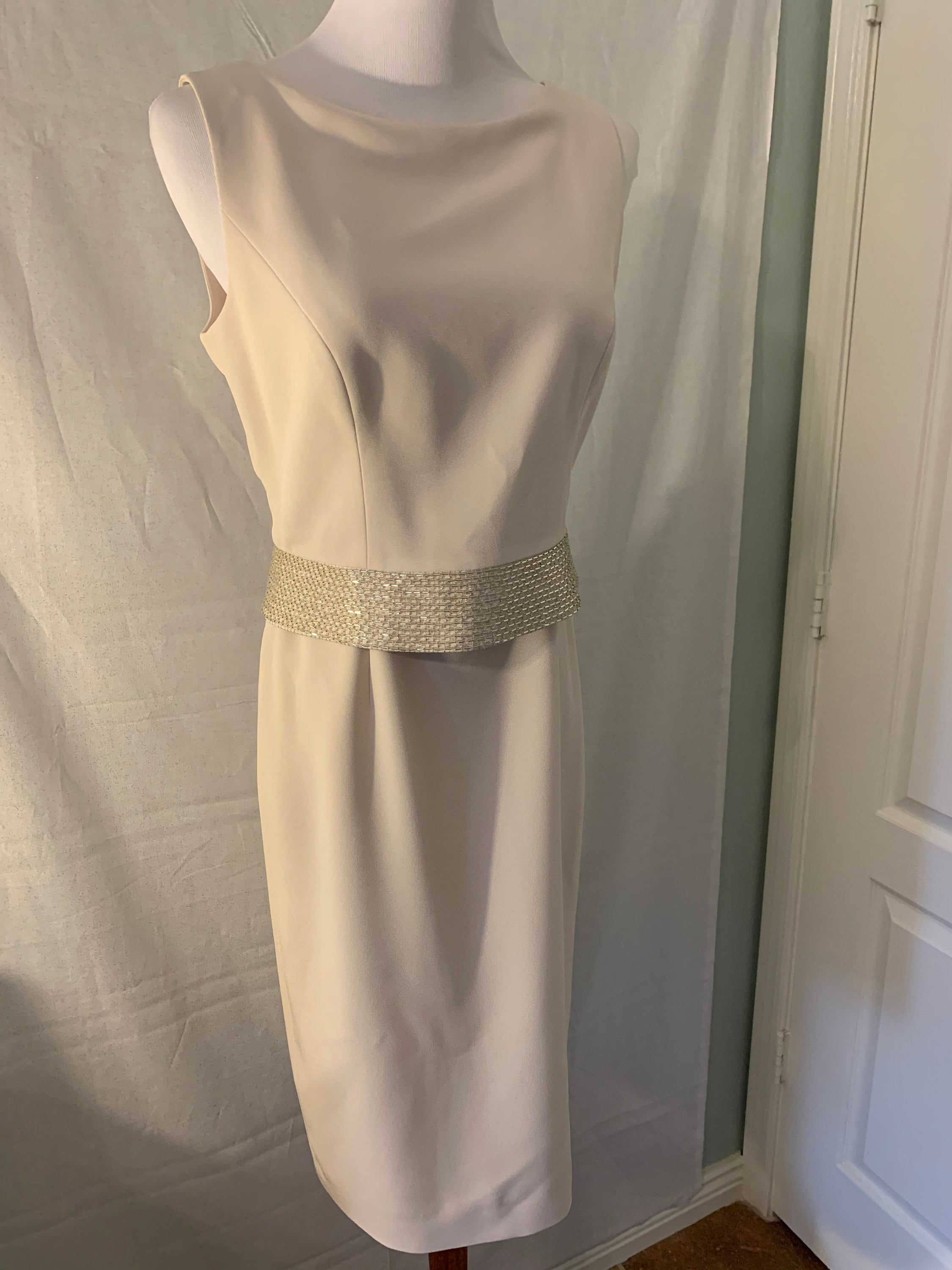 Daymor Petite Beautiful Two Piece Beaded Lined Cream Dress and - Etsy