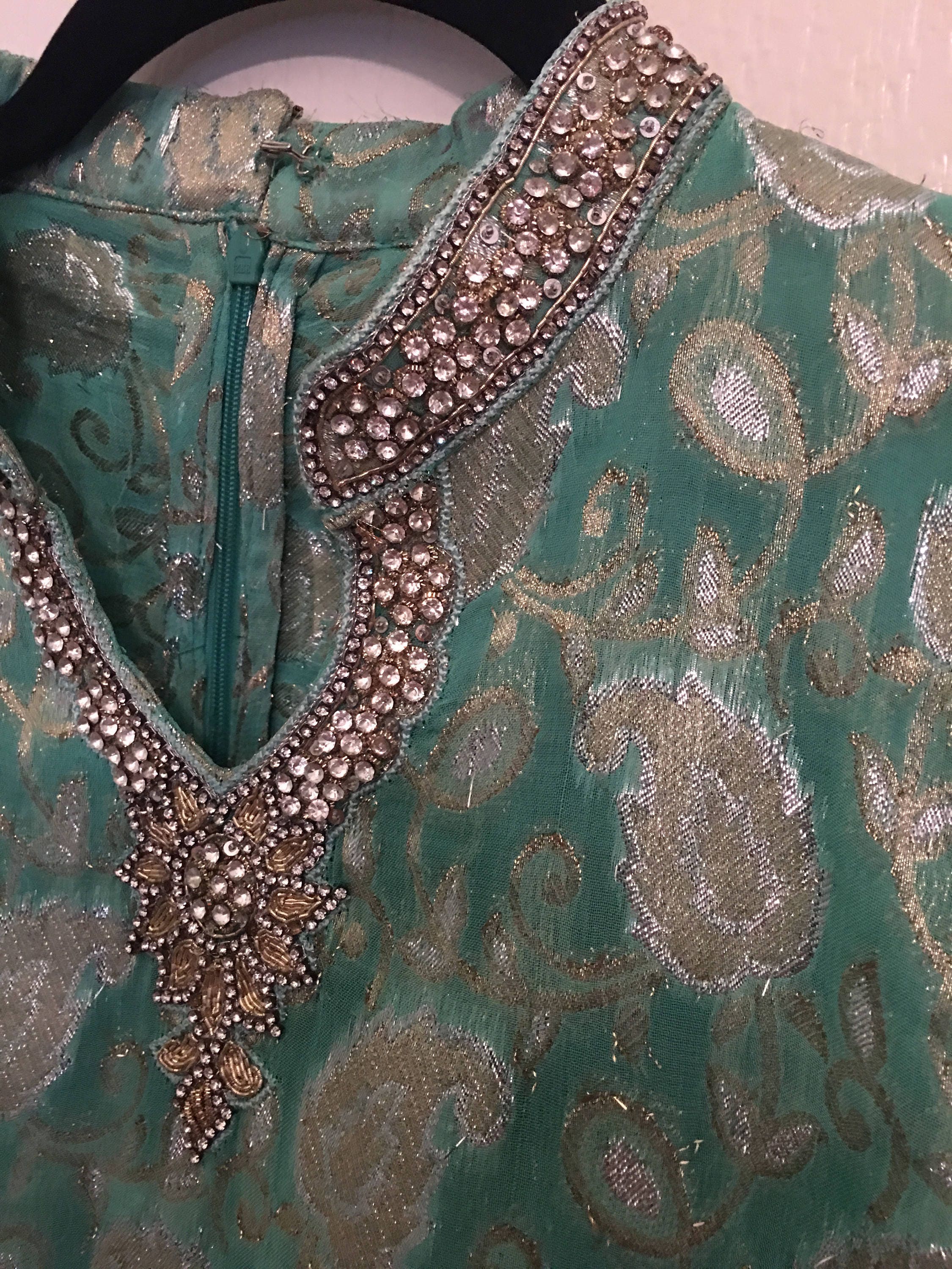 Vintage Brocade Tunic Mini Dress - Etsy