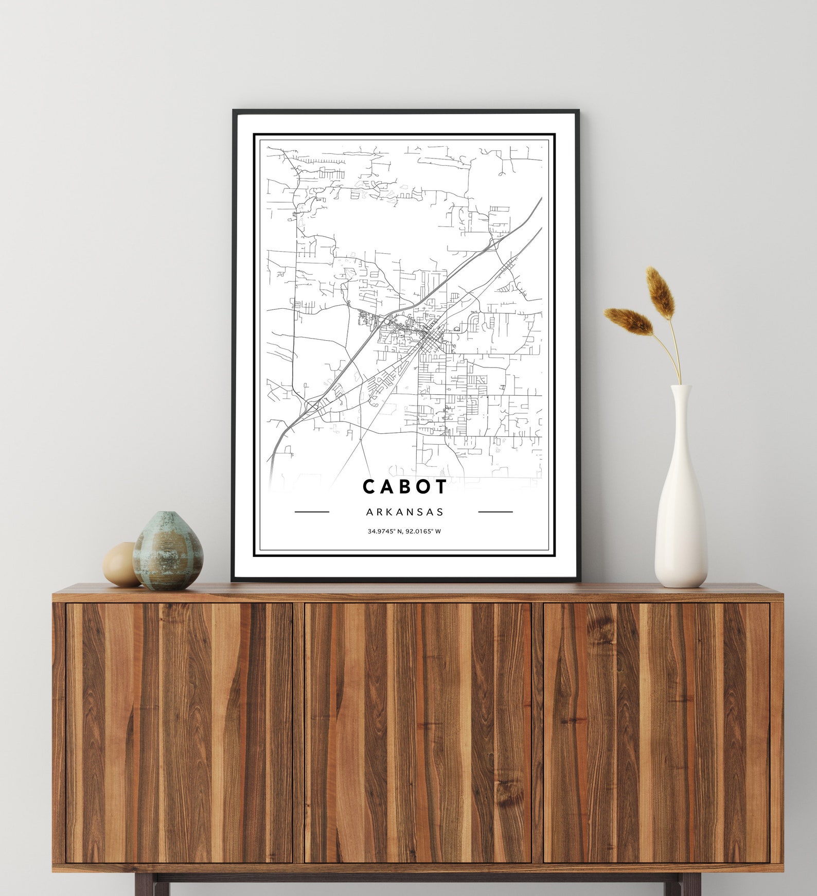 Cabot Arkansas Map Print Cabot City Map Cabot Map Poster | Etsy