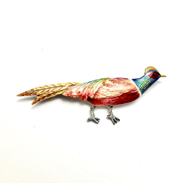 Pheasant Pin - Etsy