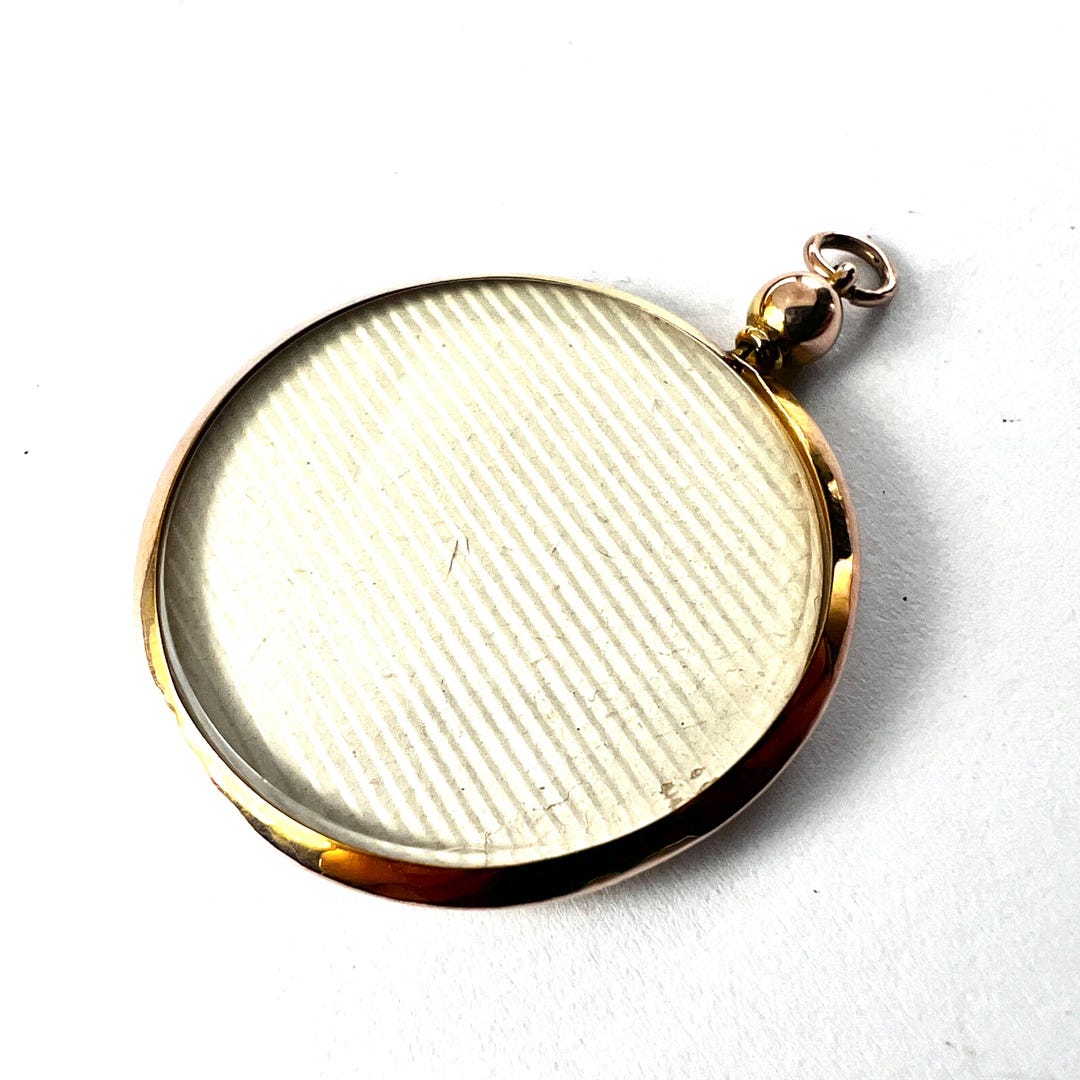 Antique Edwardian 1905 Gold Top Screw Locket Pendant - Etsy