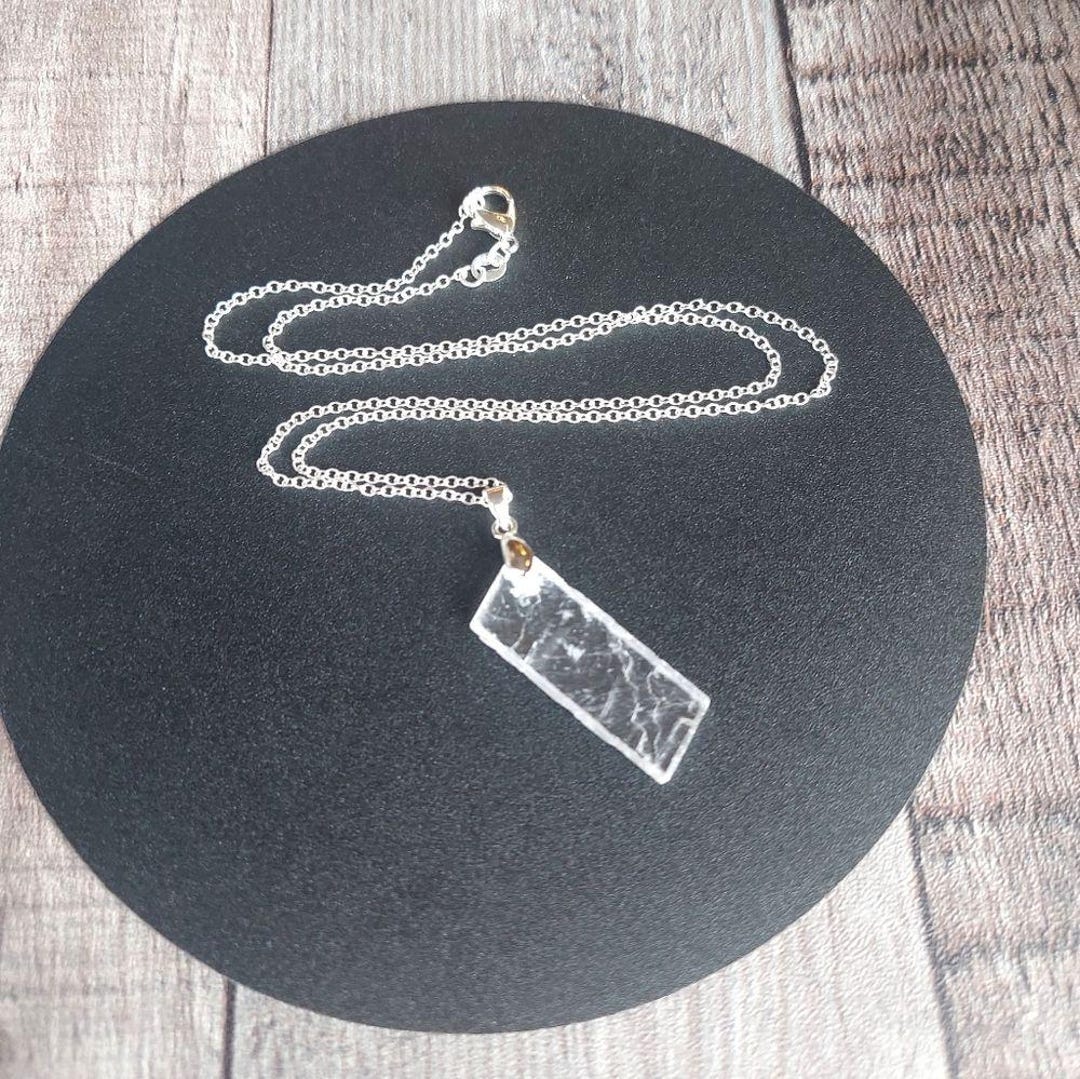 Optical Calcite Necklace Viking Sunstone Crystal Pendant - Etsy