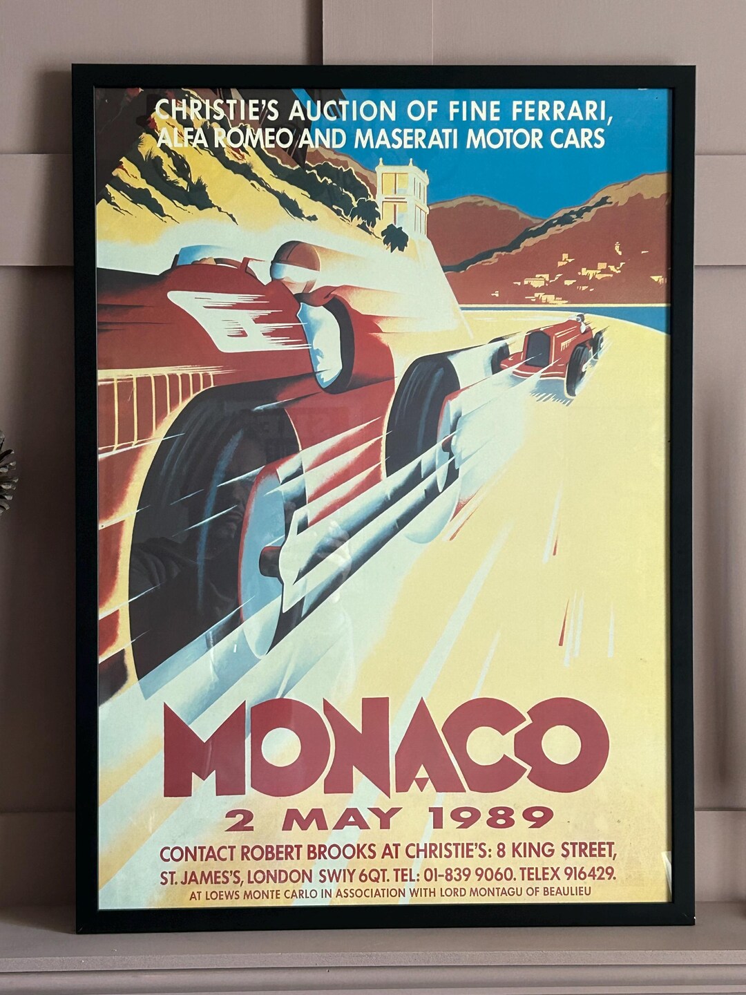 Vintage Christie's Auction Motor Poster - Etsy