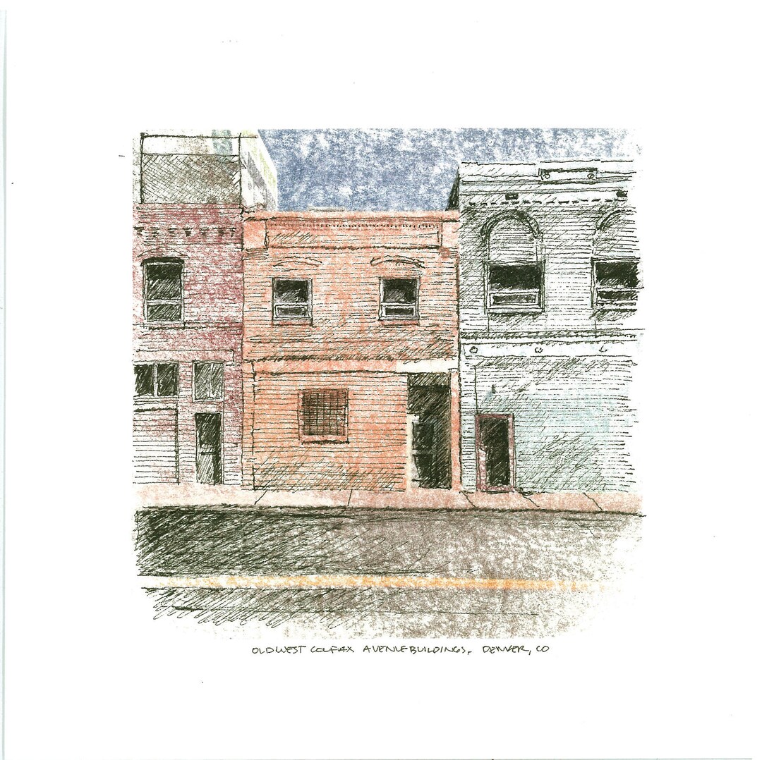 Old West Colfax Buildings | Denver, CO (PRINT) - Etsy