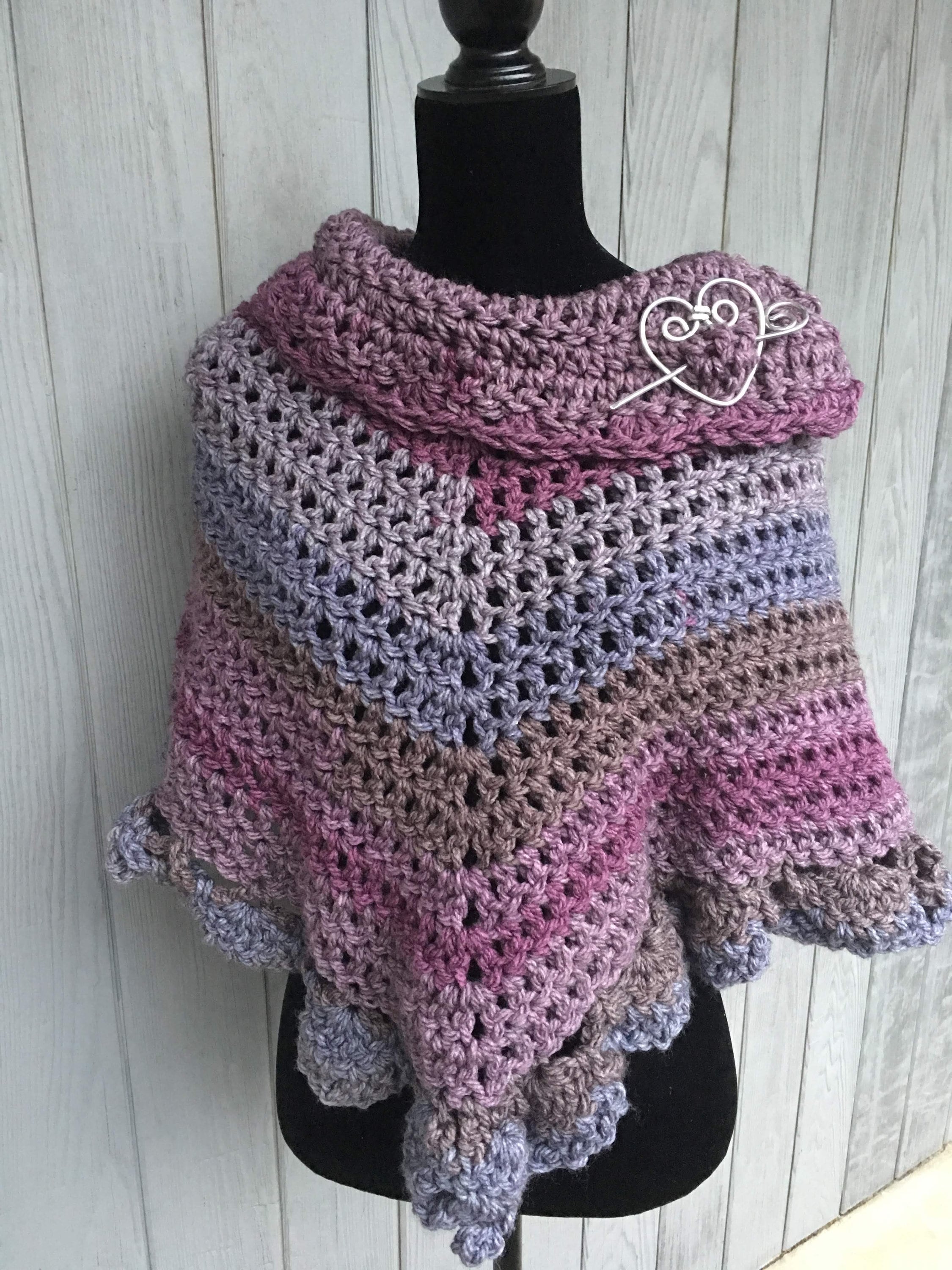 Easy Crochet Poncho Pattern – Beginner Friendly (PDF Pattern) - Etsy