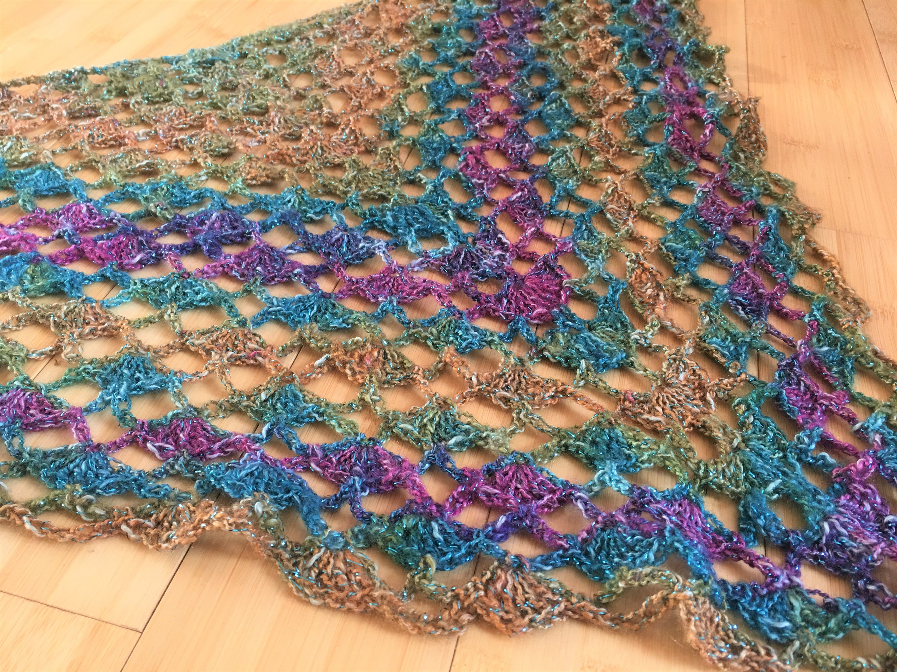 PATTERN Crochet Lace Shawl Moonlight Shimmer Shawl Easy - Etsy