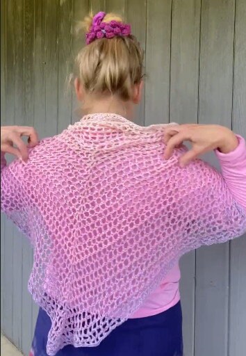 Simple Mesh Poncho Crochet Pattern Boho Crochet Poncho Sweater Top