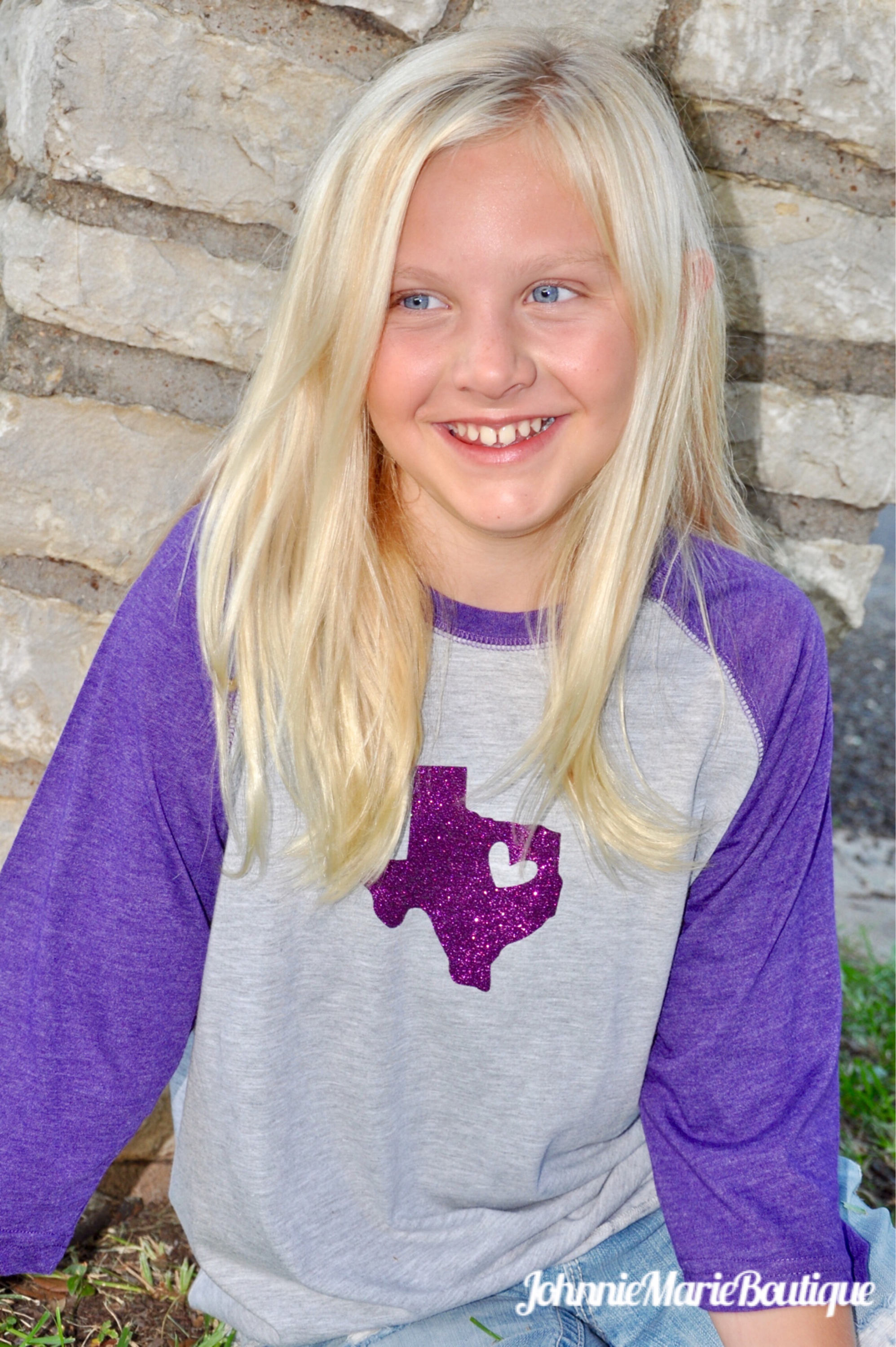 Girls Youth and Toddler Heart of Texas Baseball Tee - Etsy